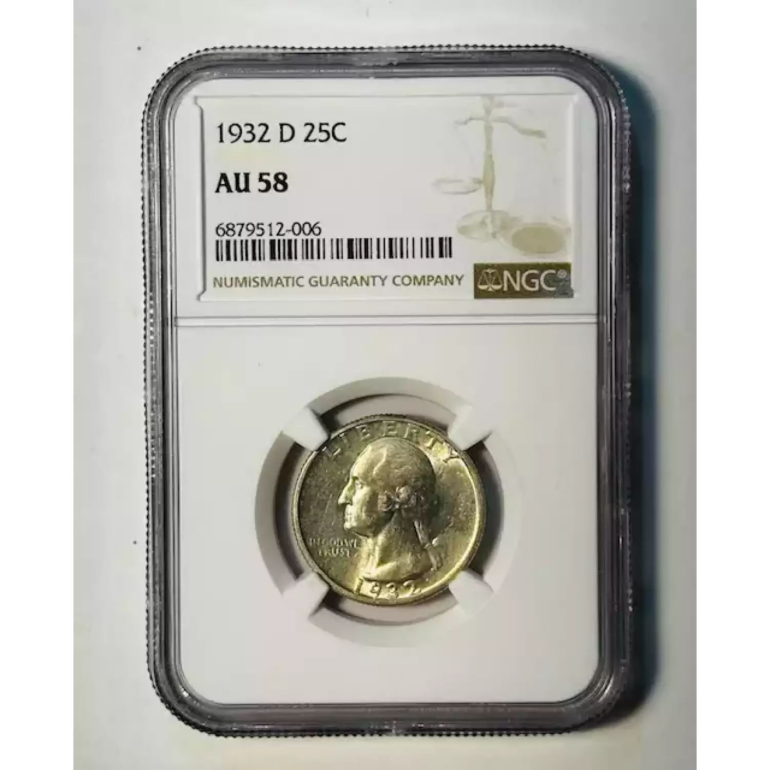 1932-D Washington Quarter NGC AU-58 - Bob Paul Rare Coins