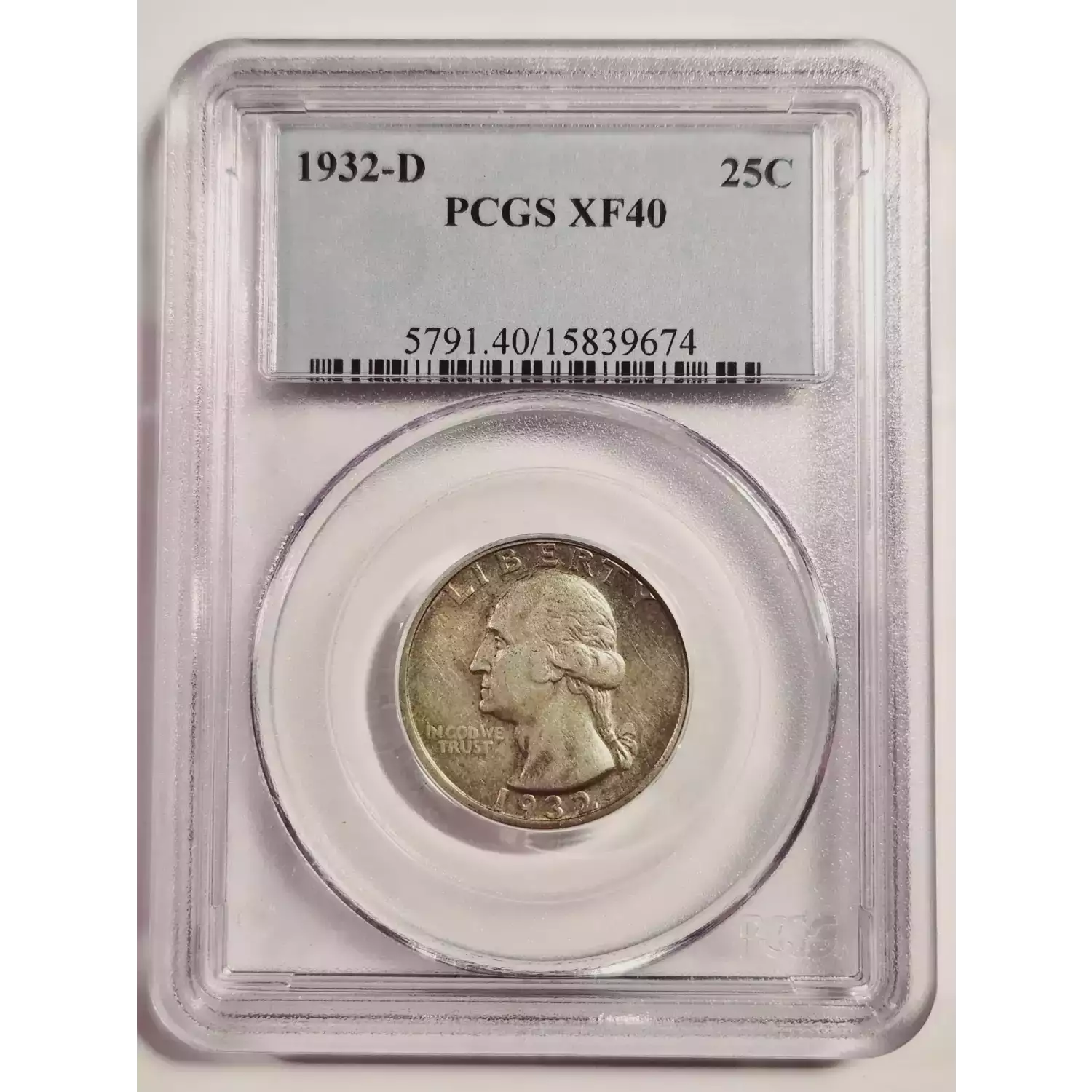 1932-D Washington Quarter PCGS XF-40 - Bob Paul Rare Coins
