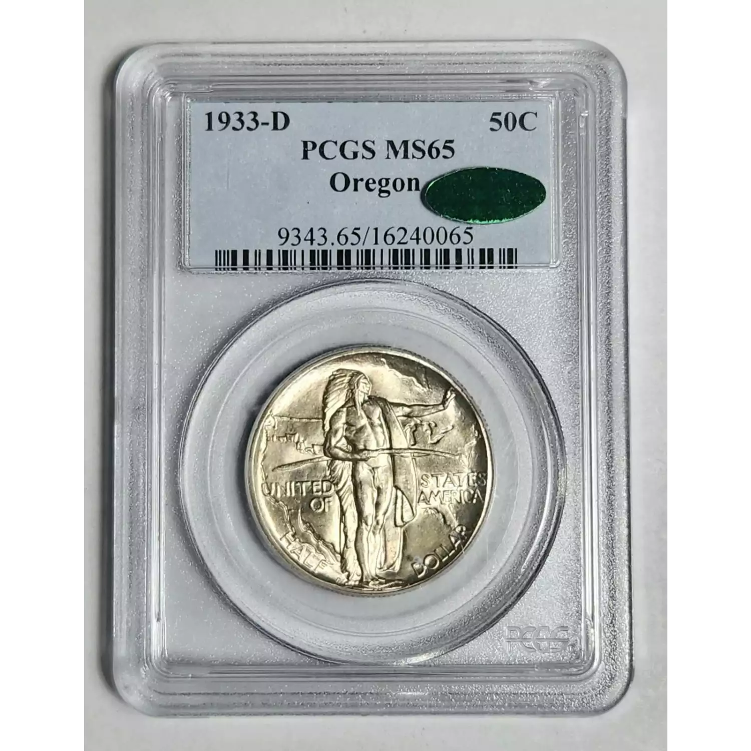 1933-D PCGS MS-65 Oregon - WOW! Classic Commemorative Oregon Trail Memorial CAC - Bob Paul Rare ...
