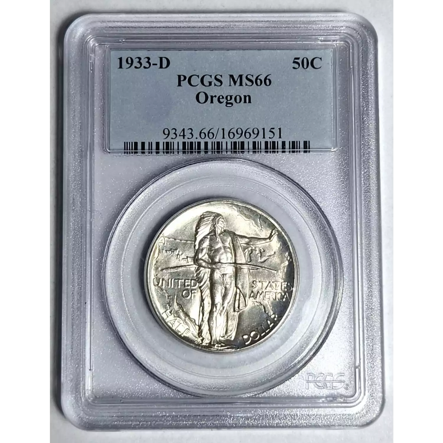 1933-D Classic Commemorative Oregon Trail Memorial PCGS MS-66 Oregon - LOTS OF LUSTER - Bob Paul ...
