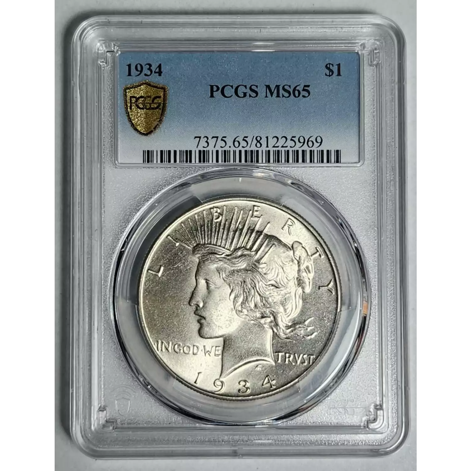 1934 Peace Dollar PCGS MS-65 - Bob Paul Rare Coins