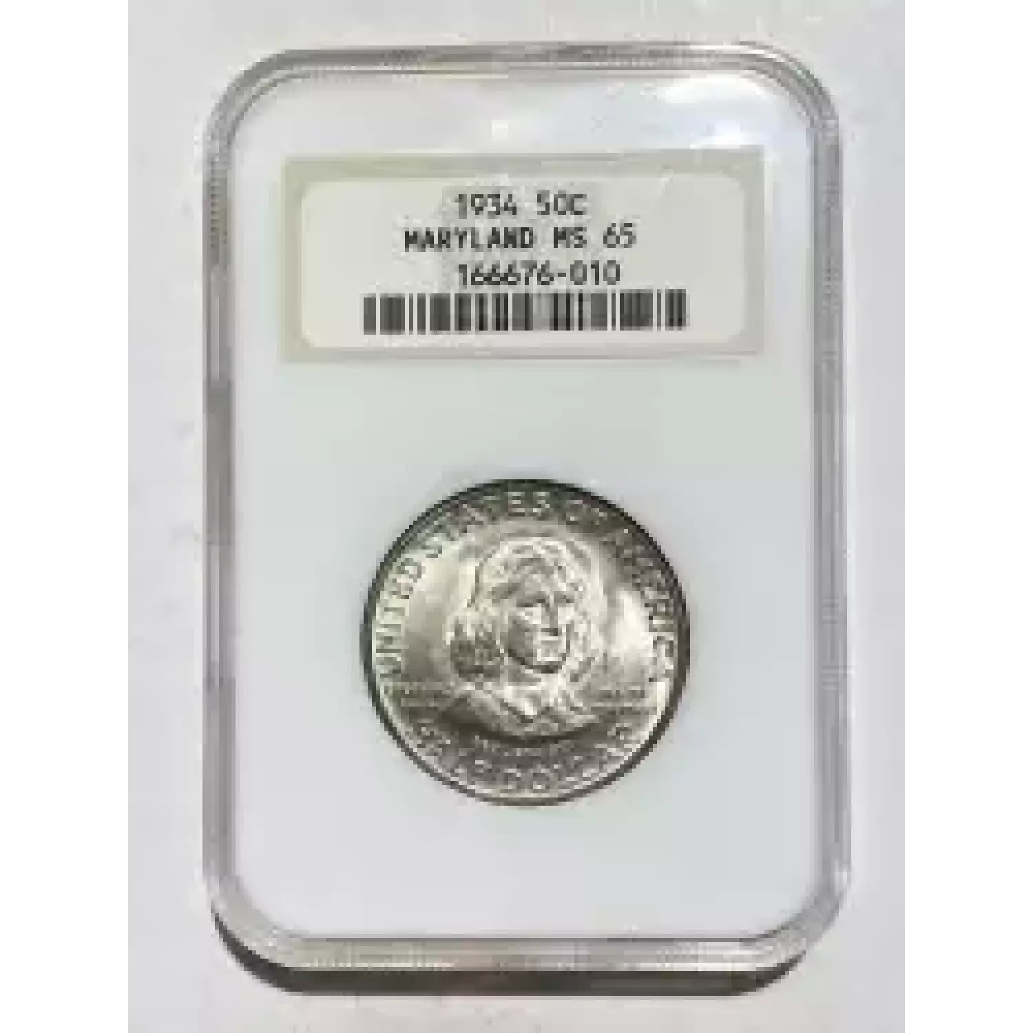 1934 Classic Commemorative Maryland Tercentenary NGC MS-65 MARYLAND ...