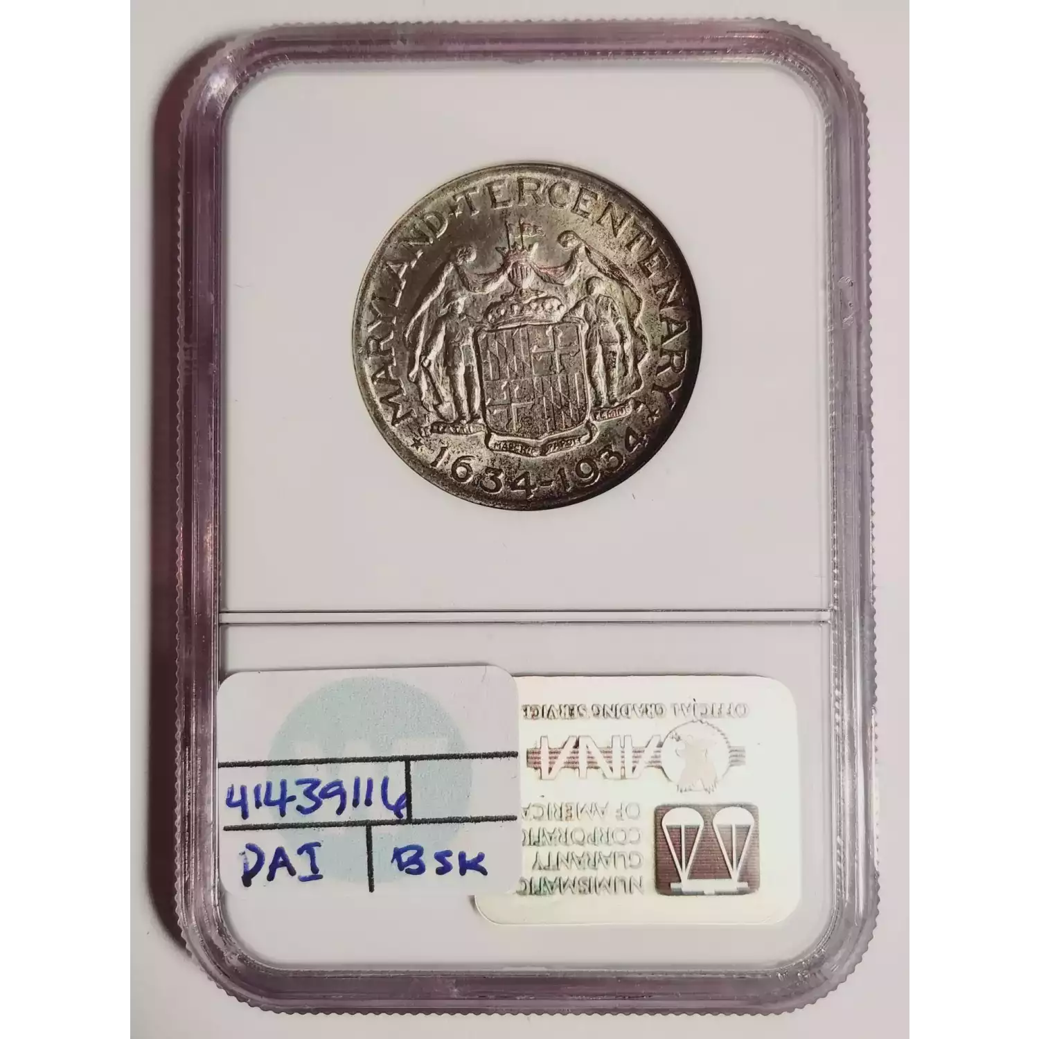 1934 Classic Commemorative Maryland Tercentenary NGC MS-64 MARYLAND ...