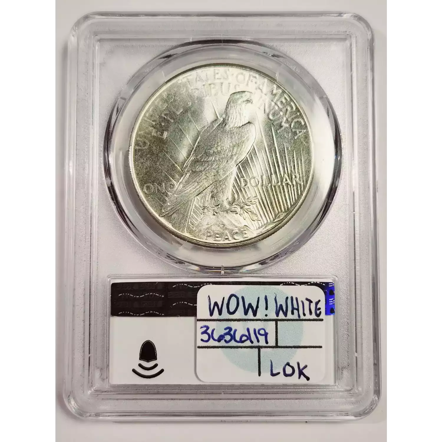 1935 Peace Dollar PCGS MS-63 - WOW LOOK! WHITE! - Bob Paul Rare Coins