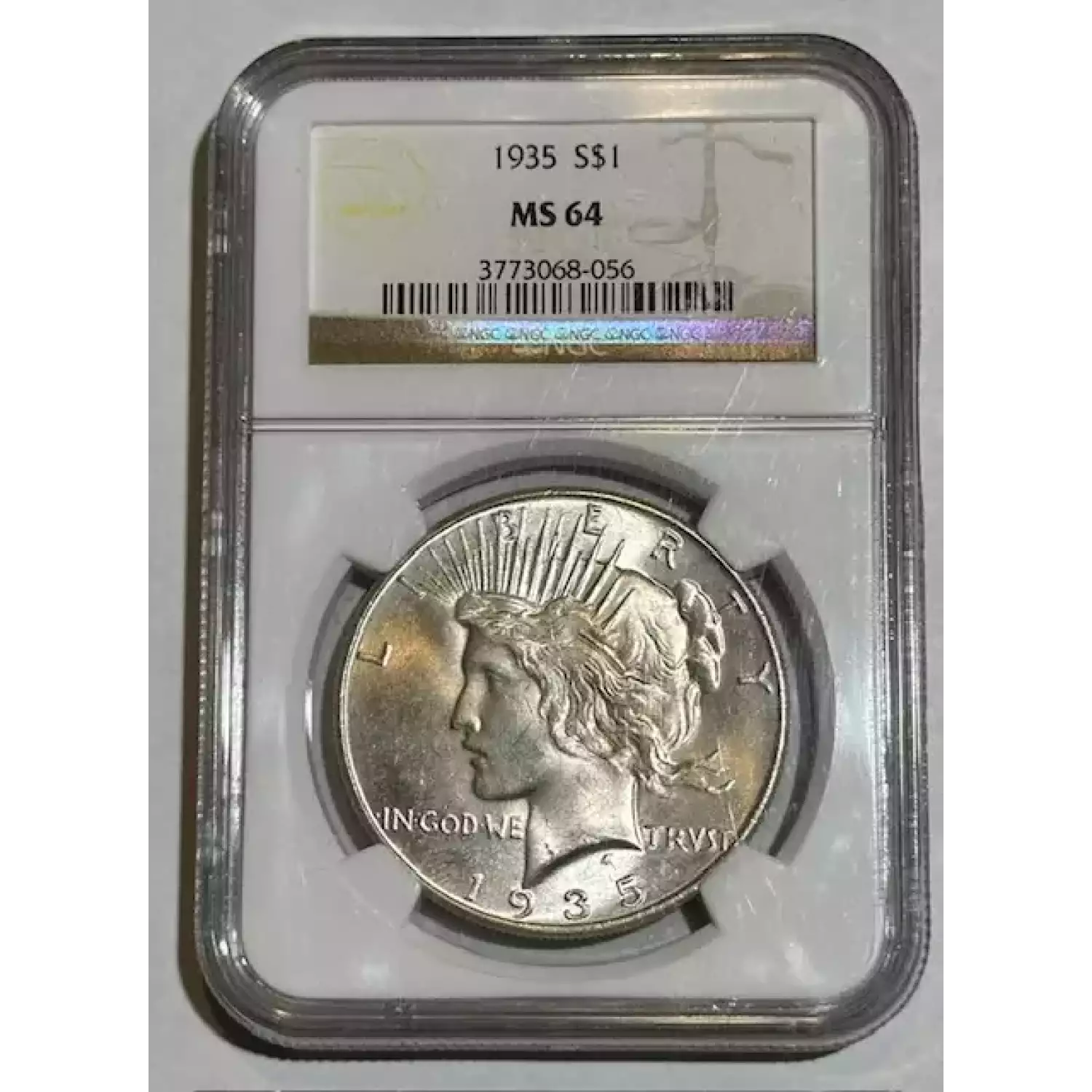 1935 Peace Dollar NGC MS-64 - Bob Paul Rare Coins