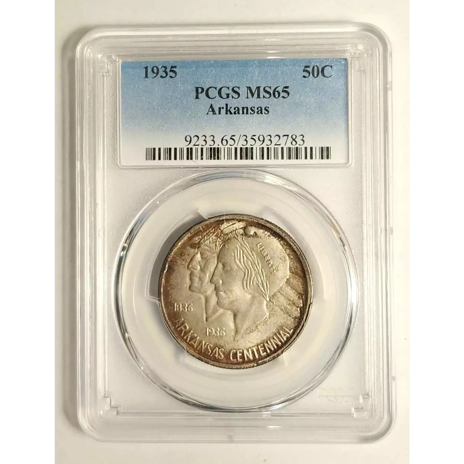 1935 Classic Commemorative Arkansas Centennial PCGS MS-65 Arkansas ...