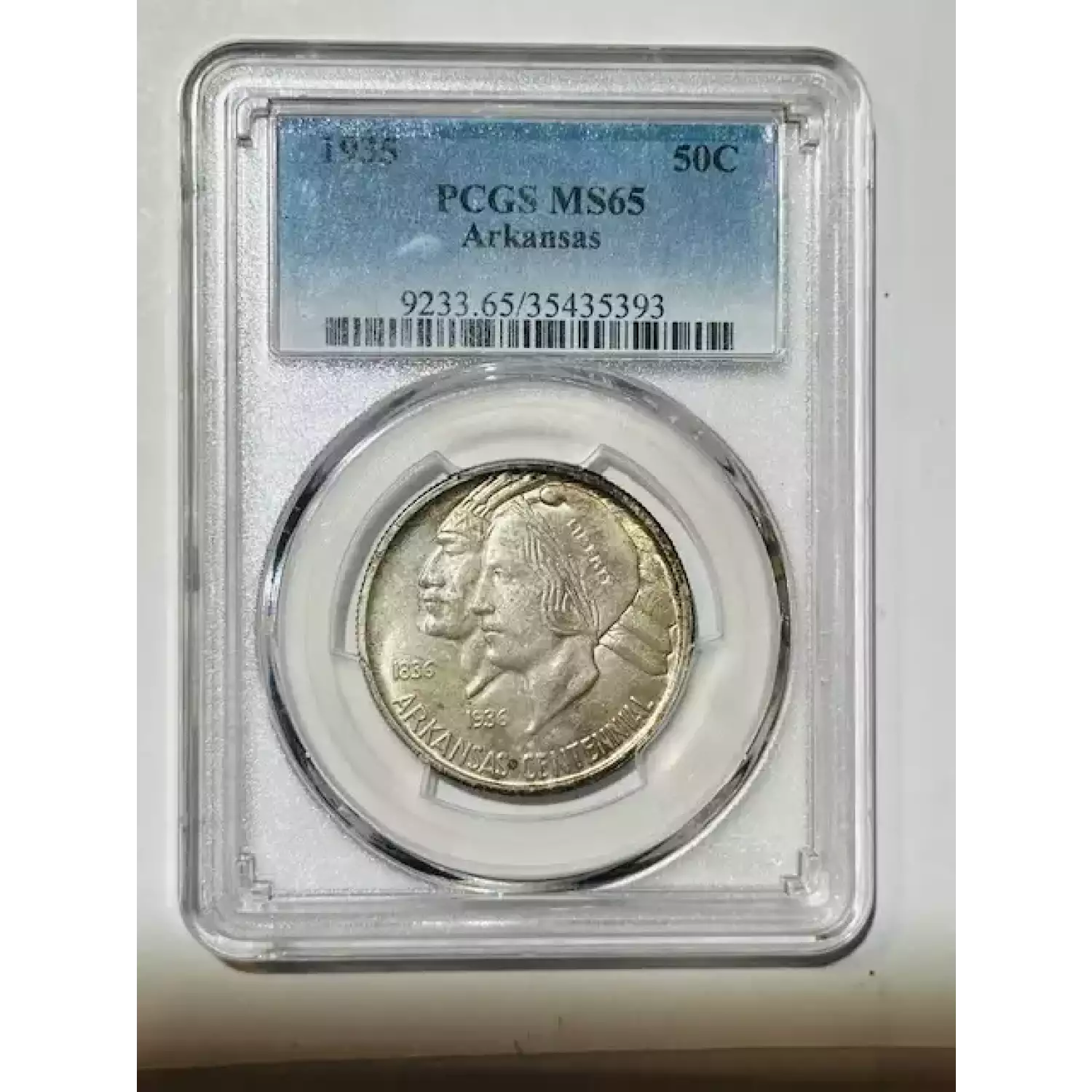 1935 Classic Commemorative Arkansas Centennial PCGS MS-65 Arkansas ...