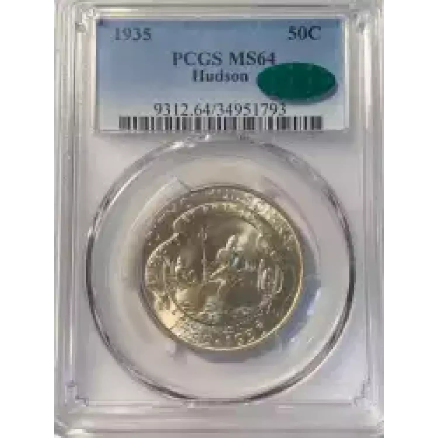 1935 Classic Commemorative Hudson, New York, Sesquicentennial PCGS MS ...