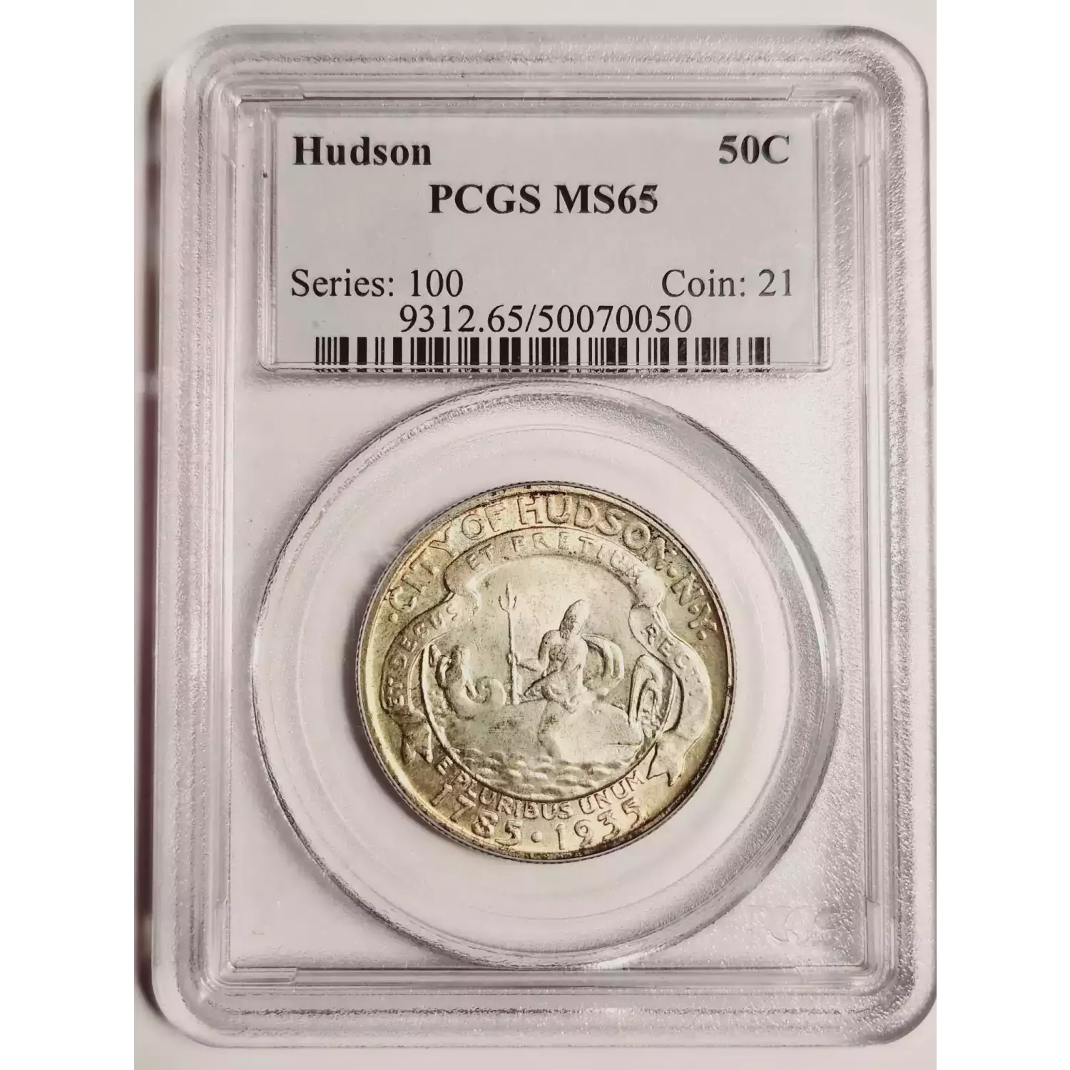 1935 Classic Commemorative Hudson, New York, Sesquicentennial PCGS MS ...