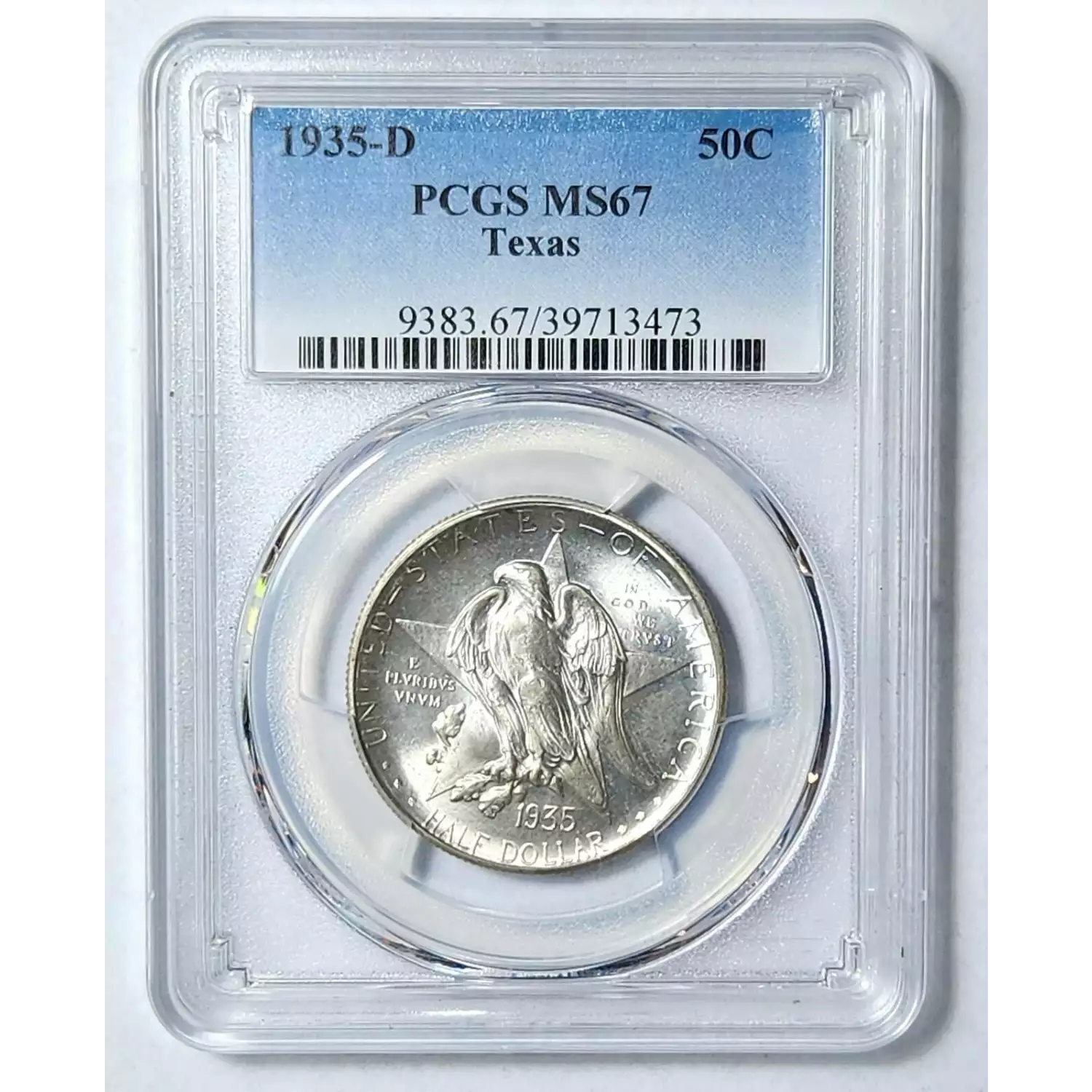 1935-D Classic Commemorative Texas Independence Centennial PCGS MS-67 ...