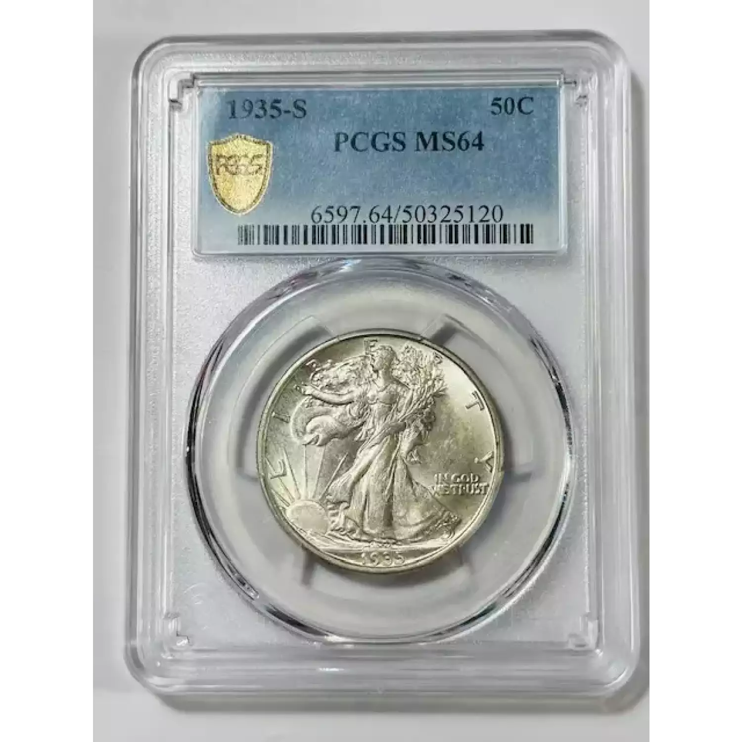 1935-S Walking Liberty Half Dollar PCGS MS-64 Nice Coin! - Bob Paul ...