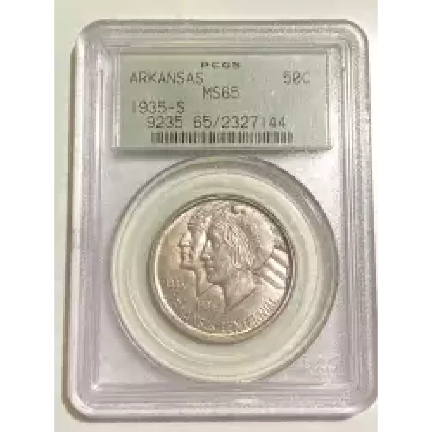 1935-S Classic Commemorative Arkansas Centennial PCGS MS-65 Arkansas ...