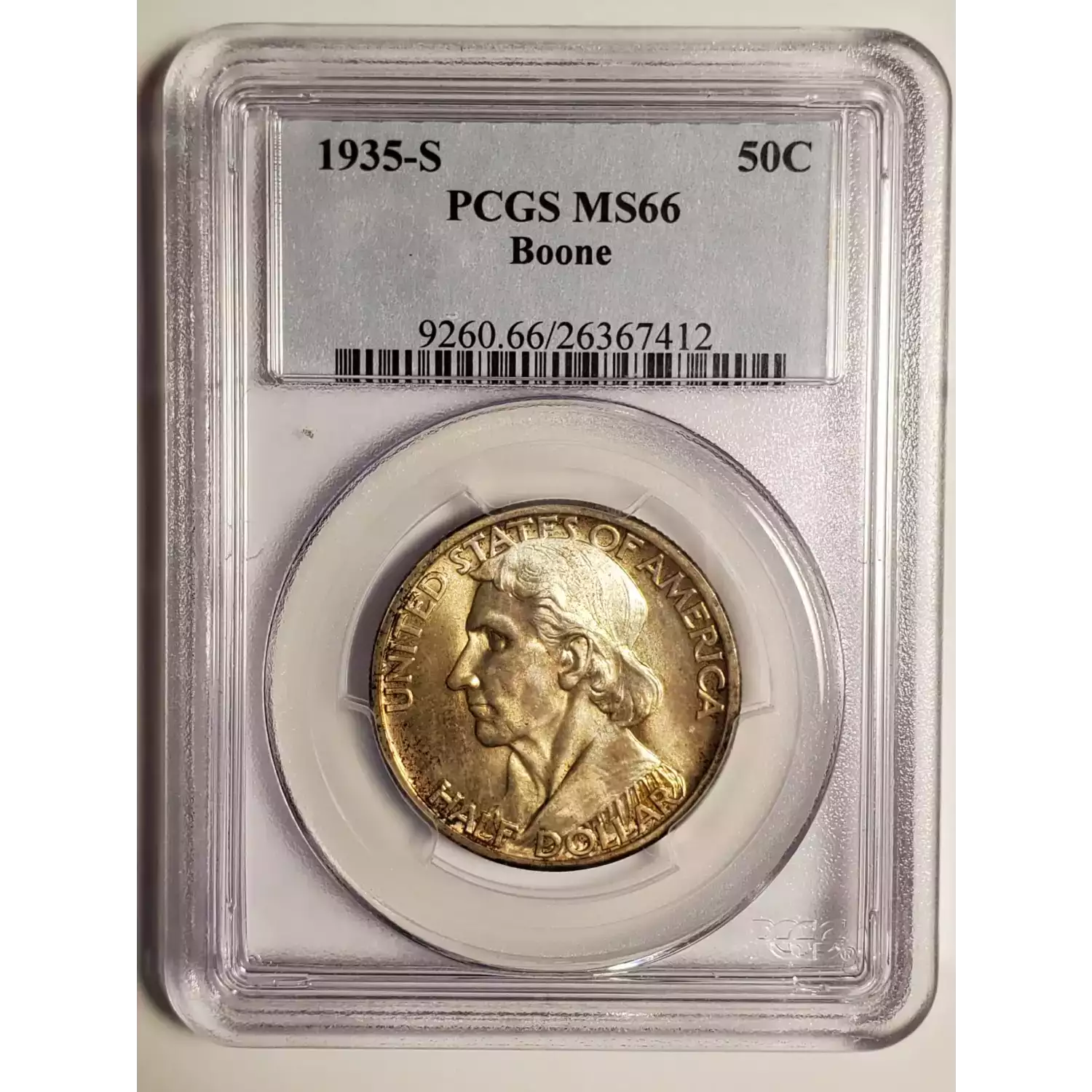 1935-S Classic Commemorative Daniel Boone Bicentennial PCGS MS-66 Boone ...
