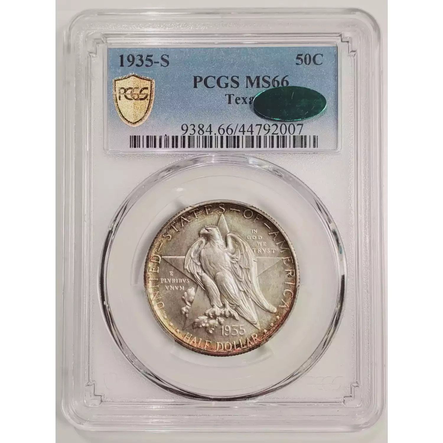 1935-S Classic Commemorative Texas Independence Centennial PCGS MS-66 Texas CAC - Bob Paul Rare ...