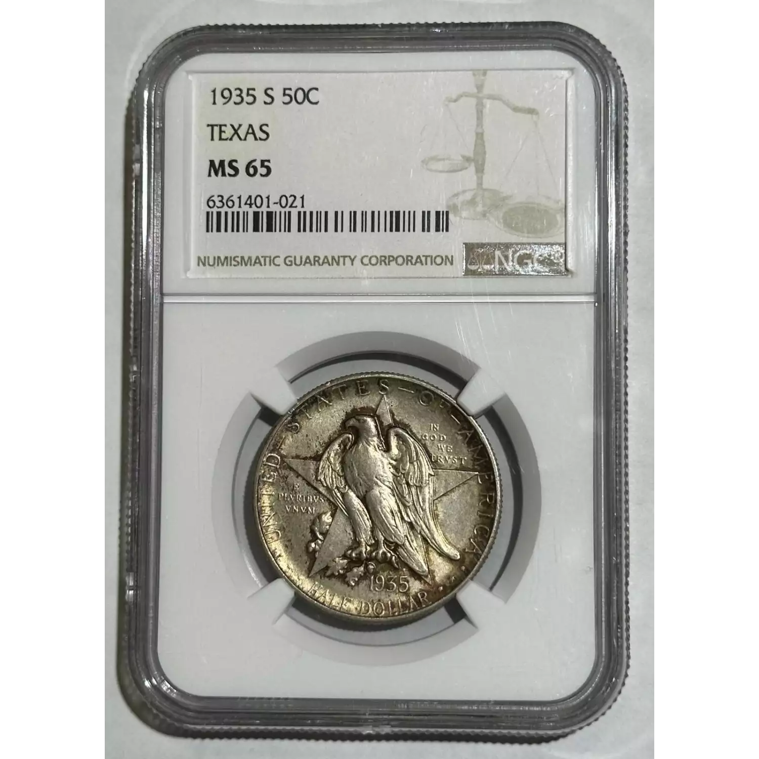 1935-S Classic Commemorative Texas Independence Centennial NGC MS-65 ...
