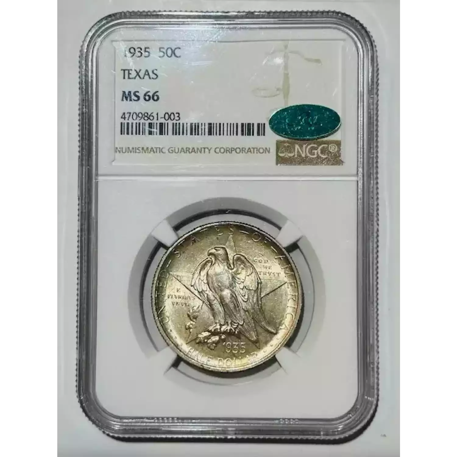 1935 Classic Commemorative Texas Independence Centennial NGC MS-66 ...