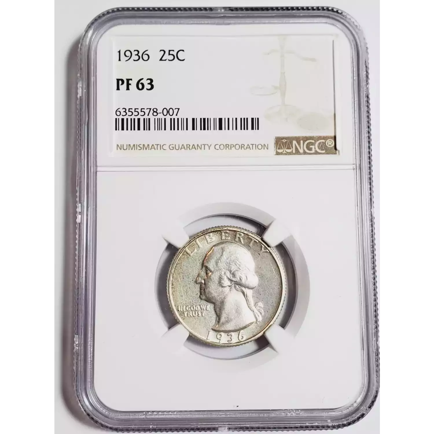 1936 Washington Quarter NGC PF-63 - Bob Paul Rare Coins