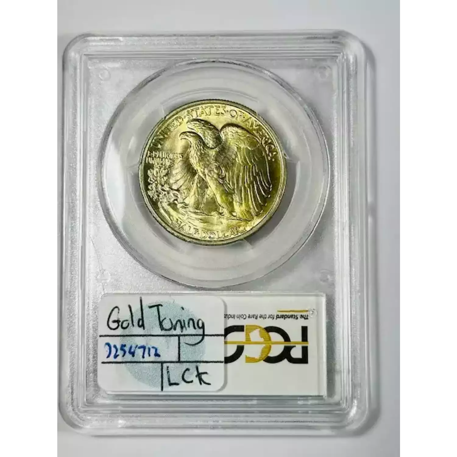 1936 Walking Liberty Half Dollar PCGS MS-65 Gold Toning! - Bob Paul ...