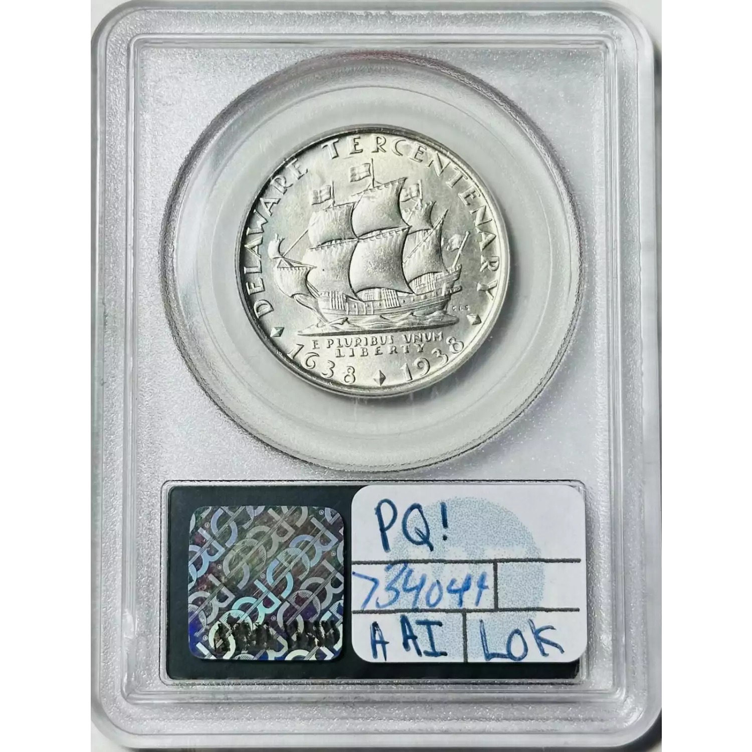 1936 Classic Commemorative Delaware Tercentenary PCGS MS-64 Delaware ...