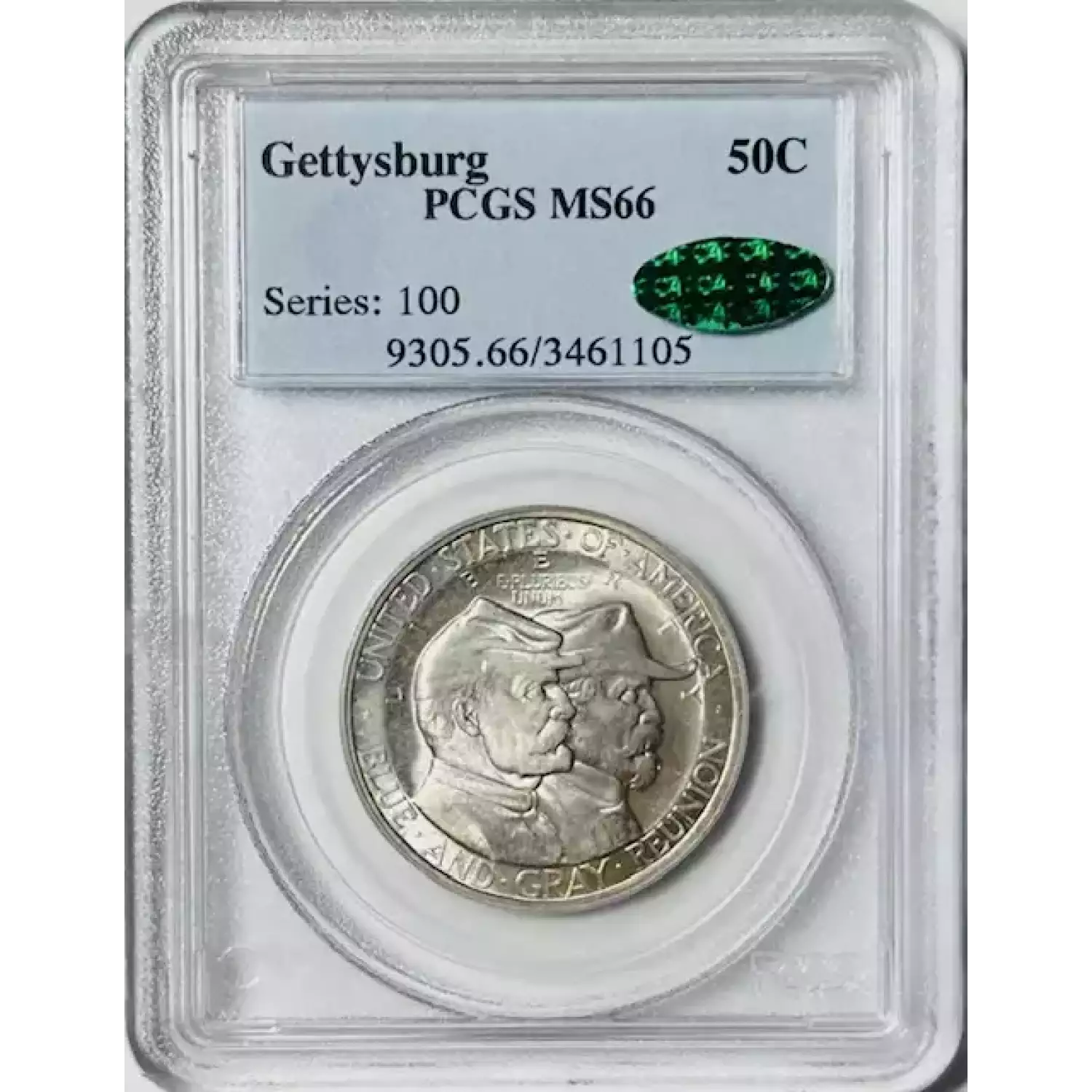 1936 Classic Commemorative Battle of Gettysburg Anniversary PCGS MS-66 ...