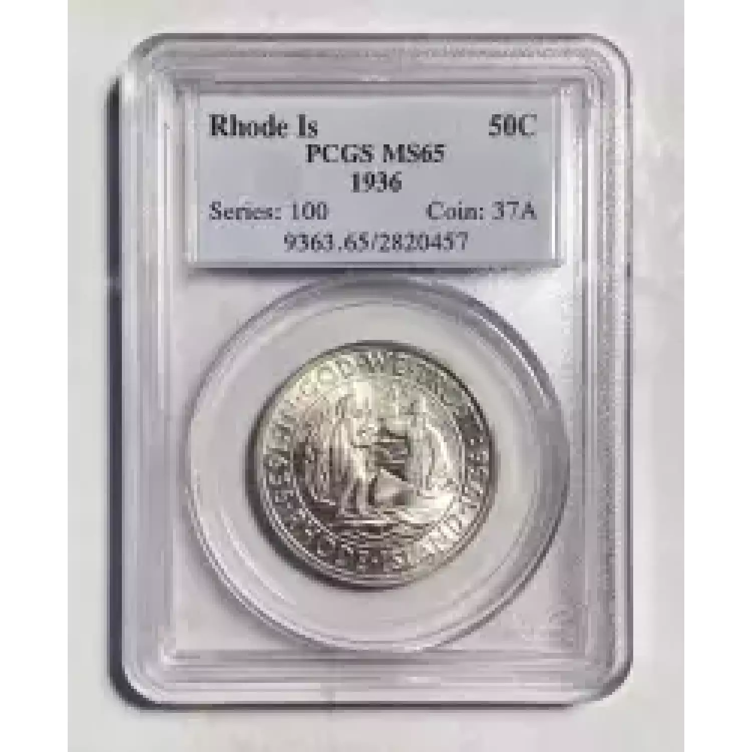 1936 Rhode Island Commemorative PCGS MS-65 Rhode Island - Bob Paul Rare ...