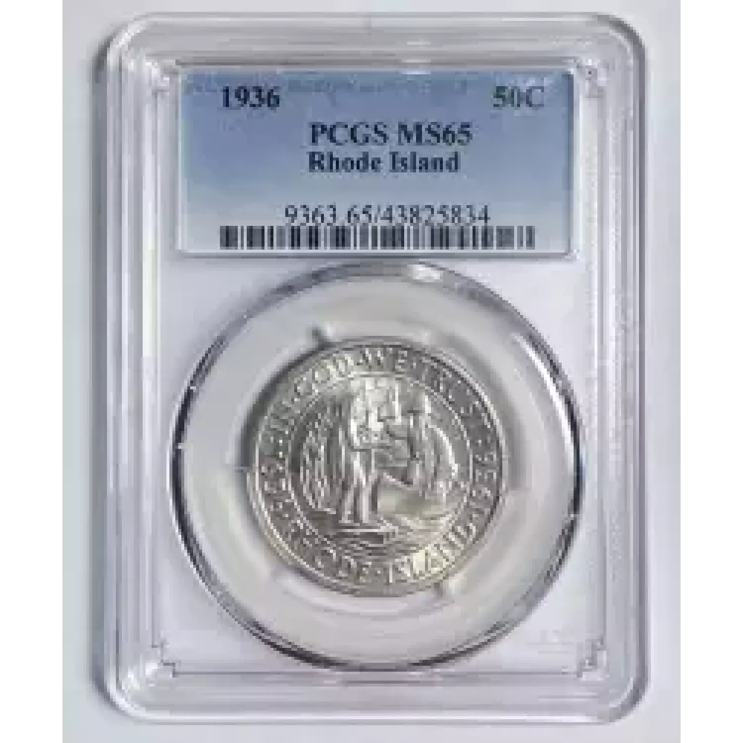 1936 Rhode Island Commemorative PCGS MS-65 Rhode Island - Bob Paul Rare ...