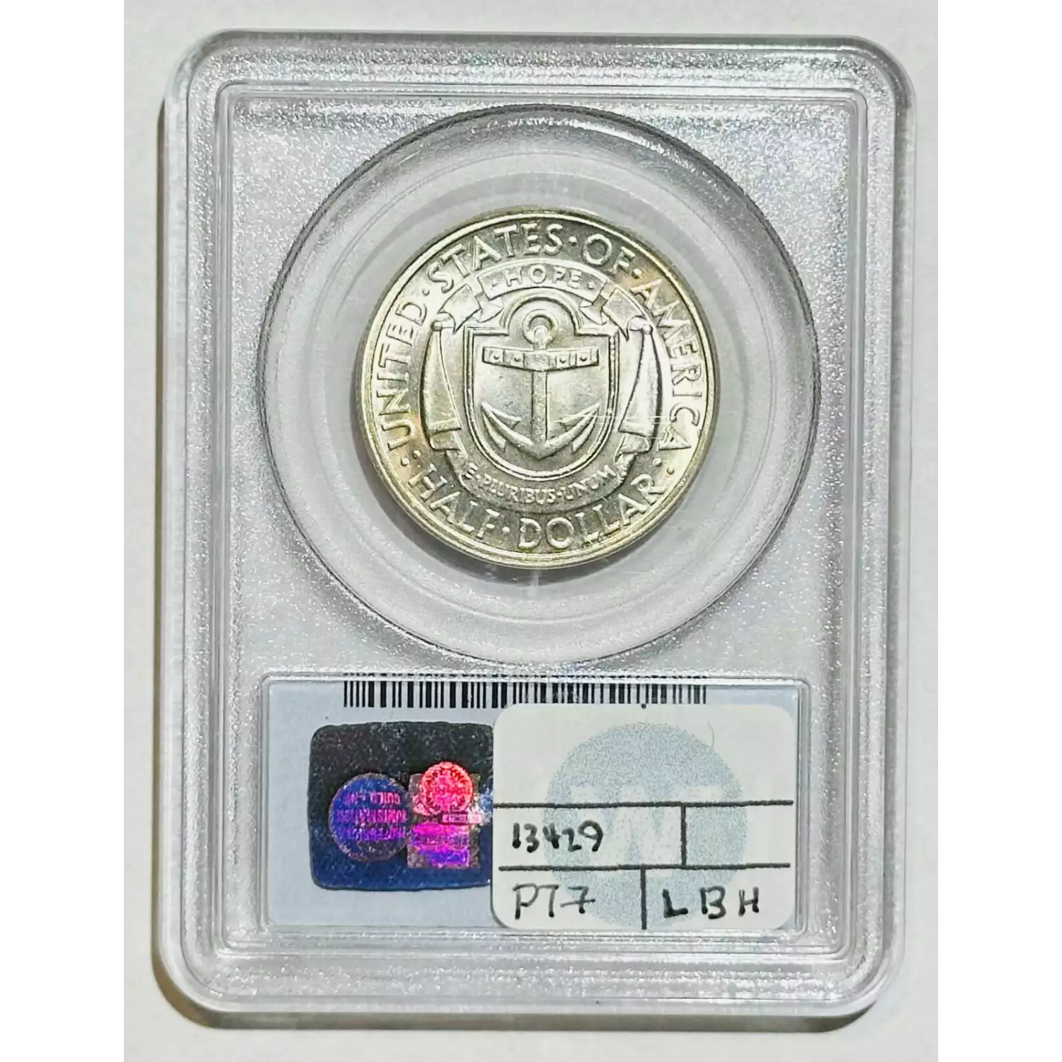 1936 Rhode Island Commemorative PCGS MS-65 Rhode Island Sight White ...