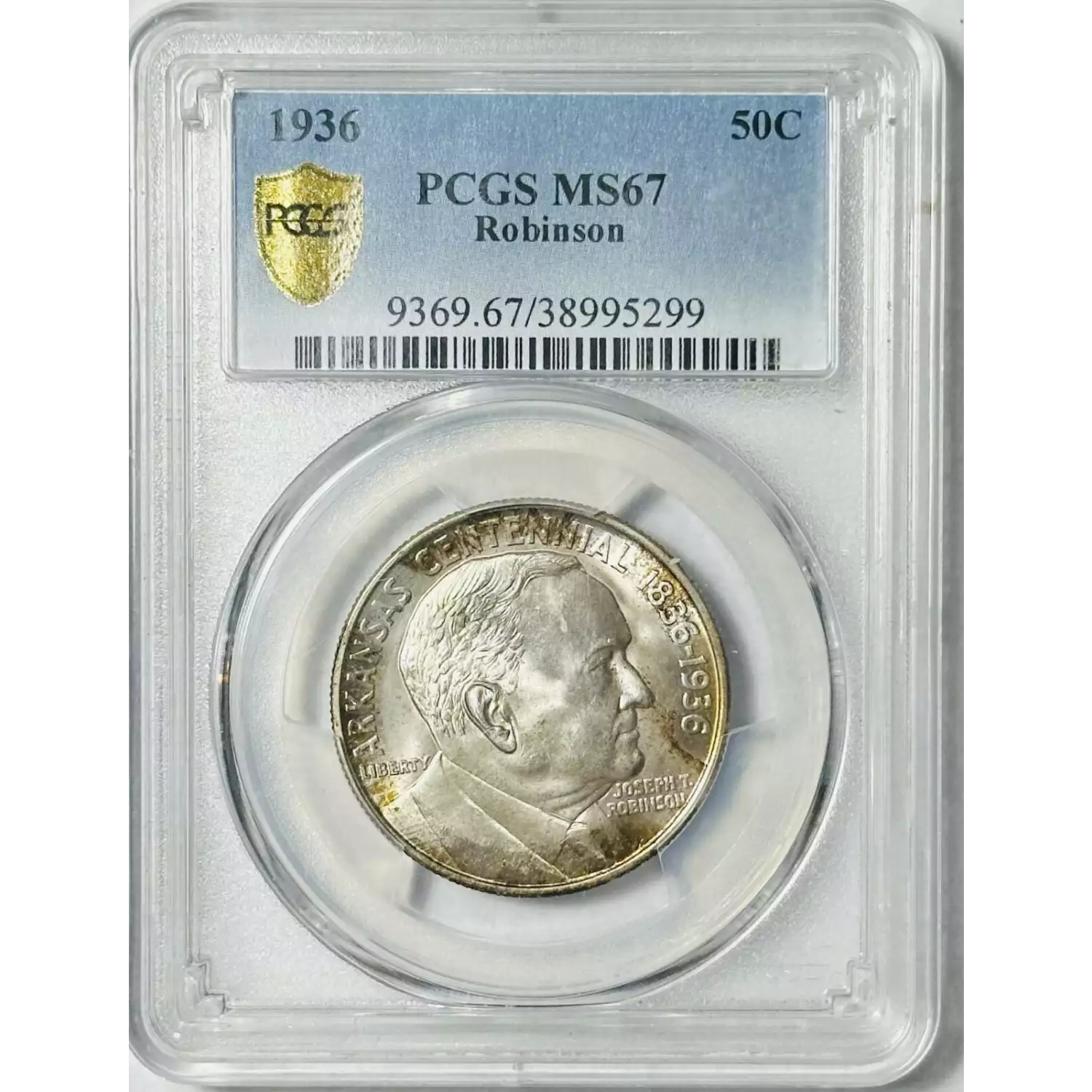 1936 Classic Commemorative Arkansas Centennial PCGS MS-67 Robinson ...