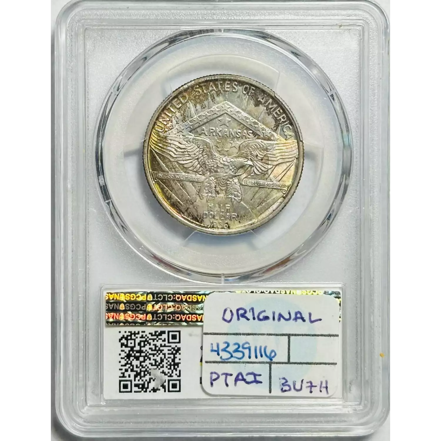 1936 Classic Commemorative Arkansas Centennial PCGS MS-67 Robinson ...