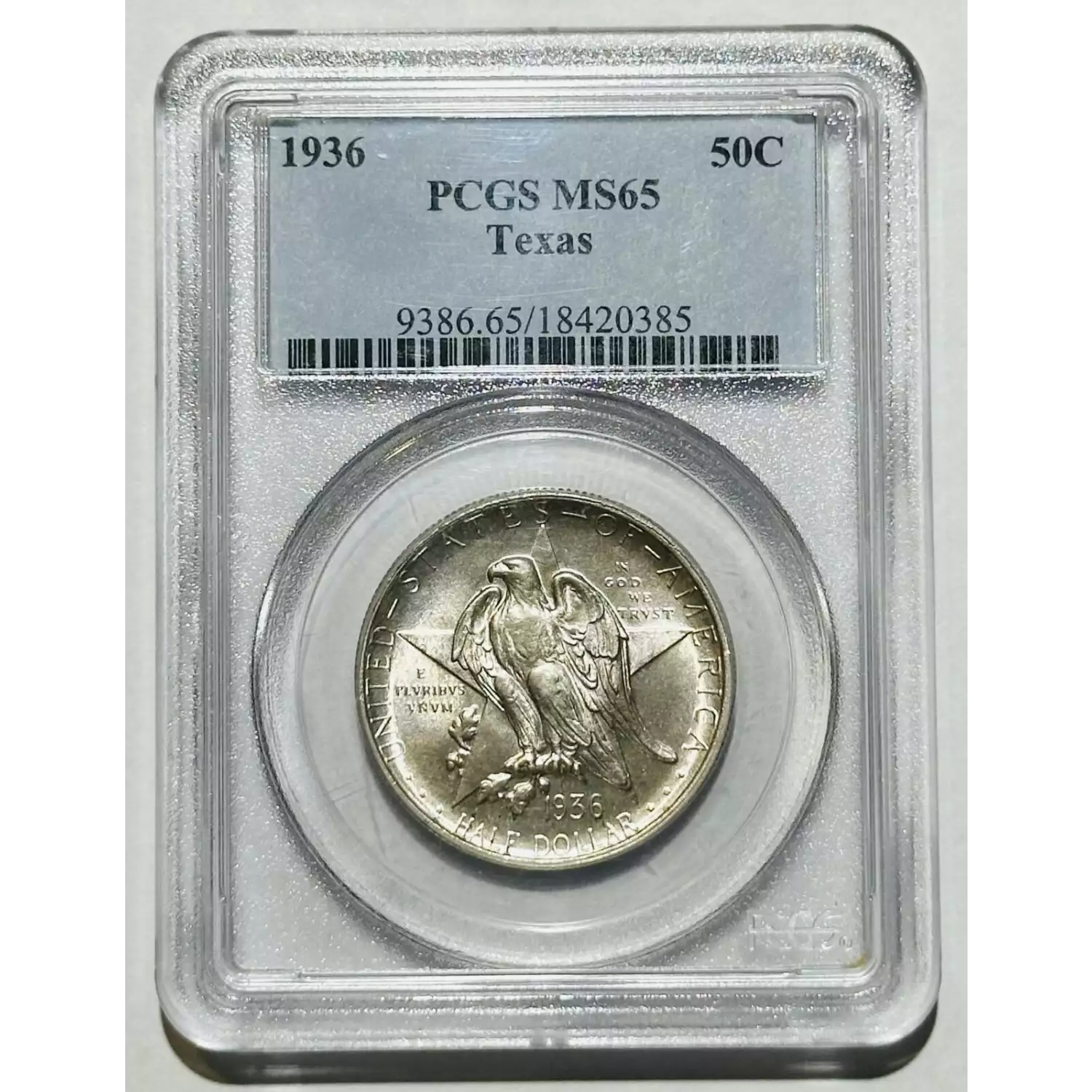 1936 Classic Commemorative Texas Independence Centennial PCGS MS-65 ...