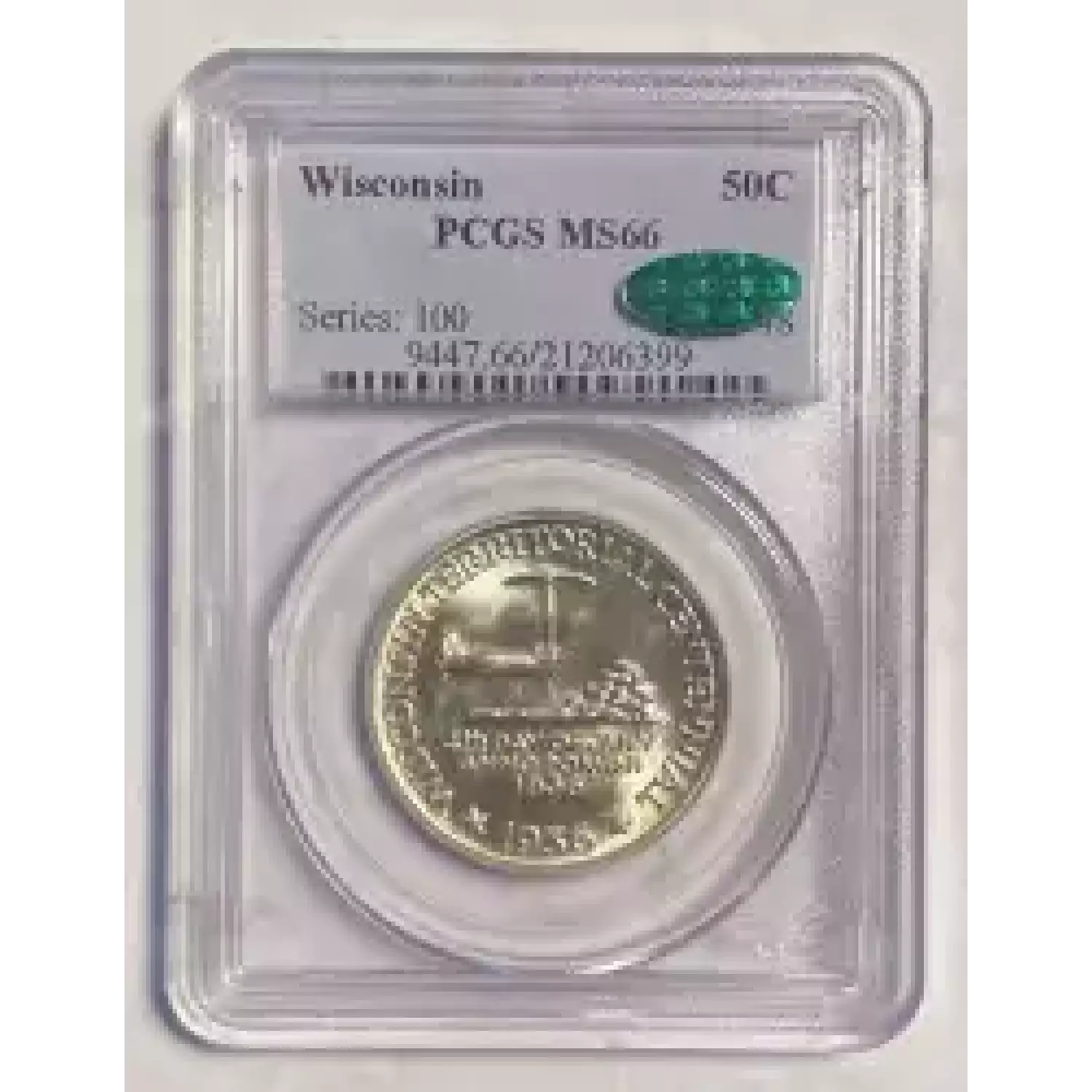 1936 Classic Commemorative Wisconsin Territorial Centennial PCGS MS-66 ...