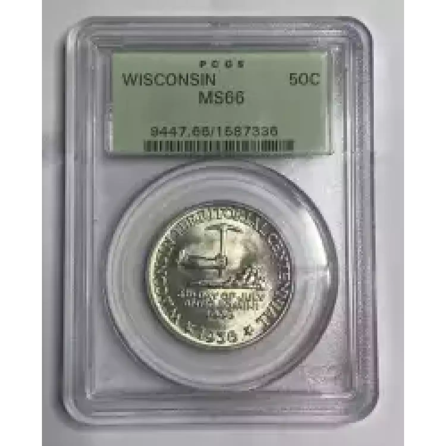 1936 Classic Commemorative Wisconsin Territorial Centennial PCGS MS-66 ...
