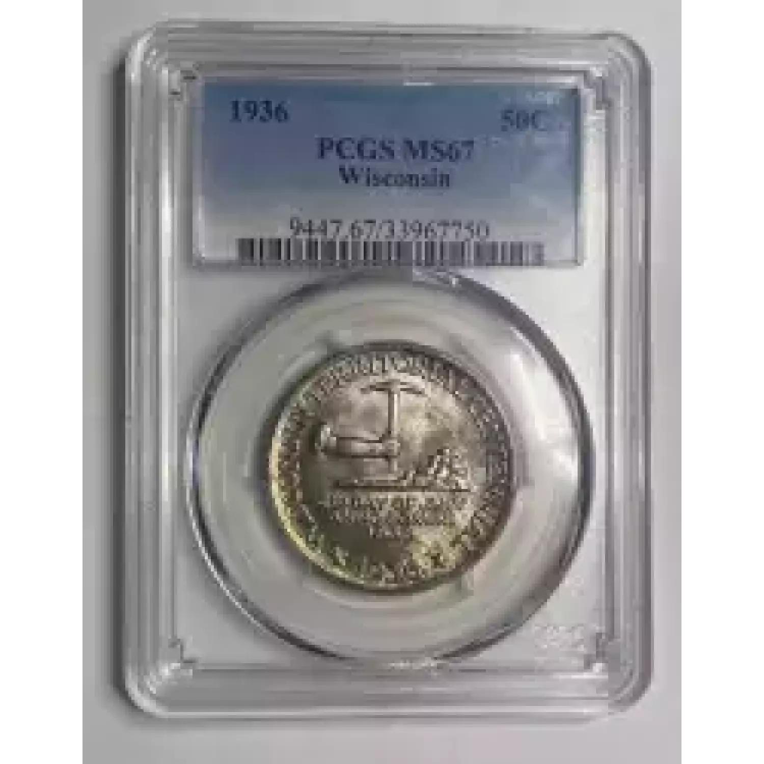 1936 Classic Commemorative Wisconsin Territorial Centennial PCGS MS-67 ...