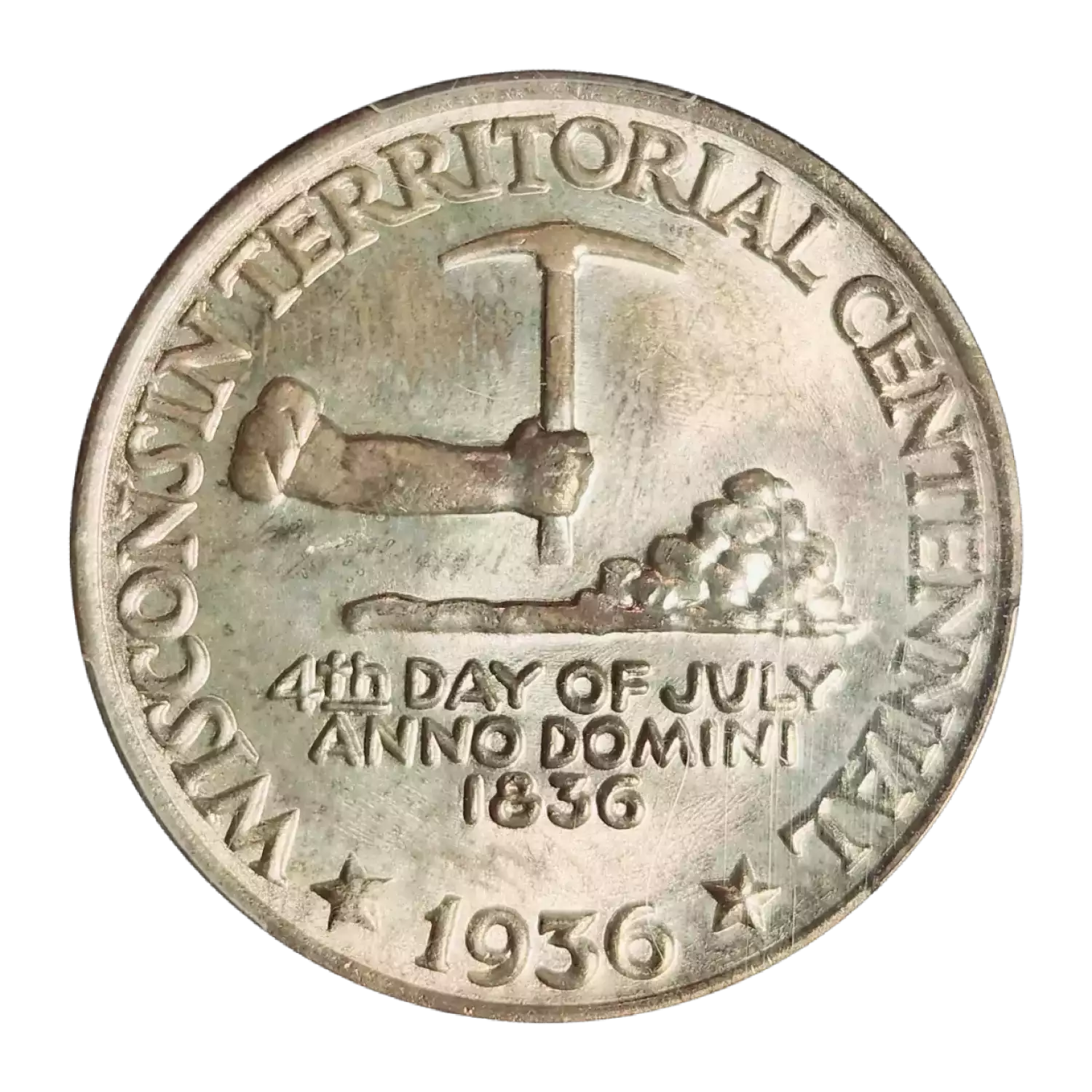 1936 Classic Commemorative Wisconsin Territorial Centennial PCGS MS-66 ...