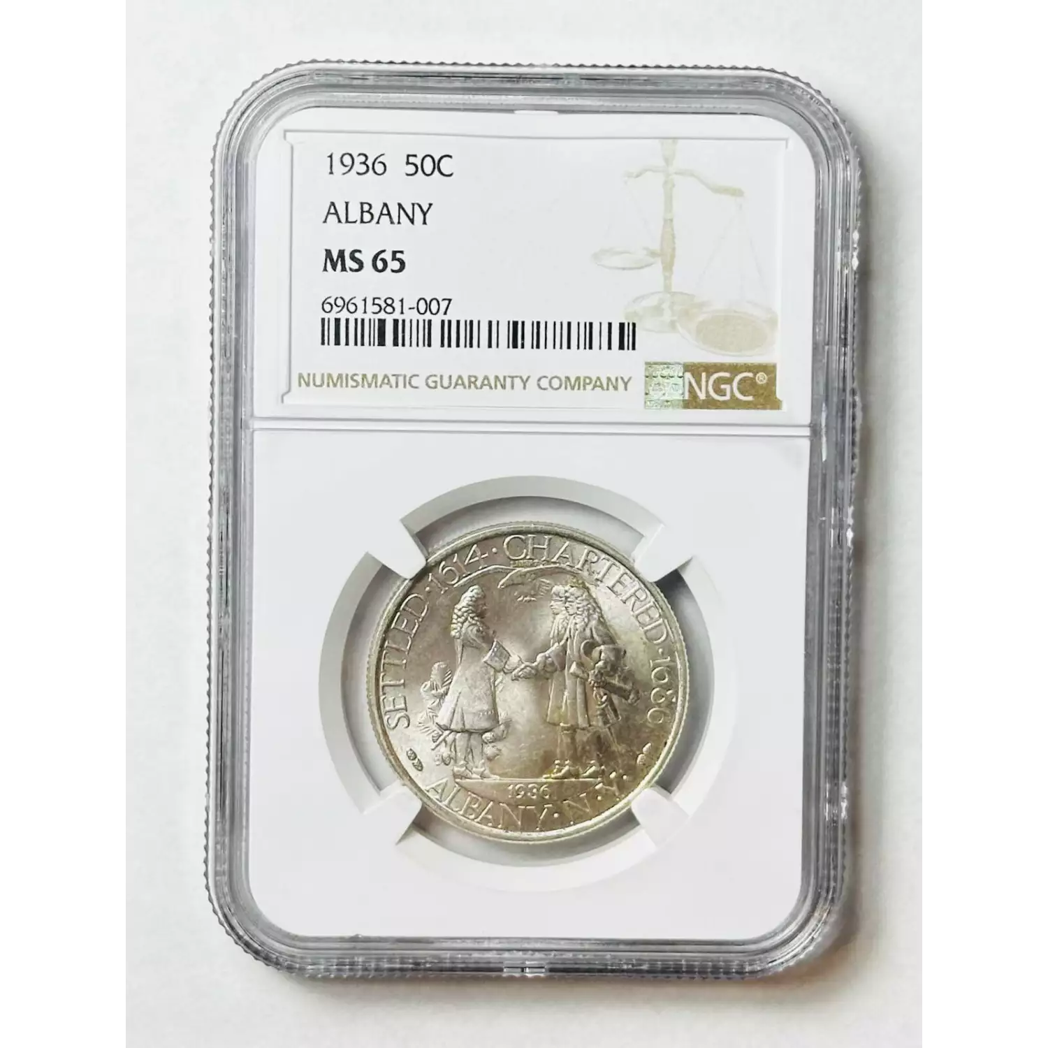 1936 Classic Commemorative Albany, New York, Charter NGC MS-65 ALBANY ...