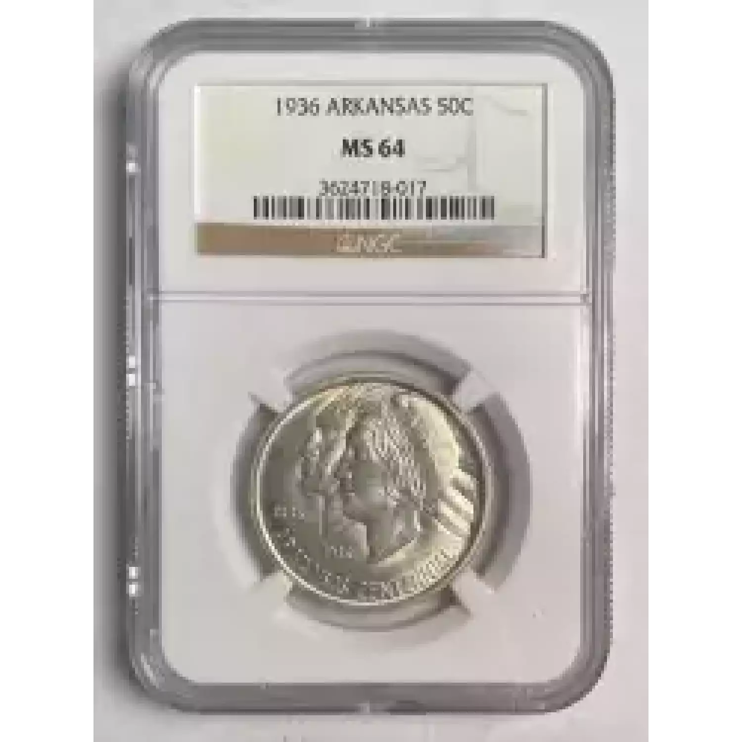 1936 Classic Commemorative Arkansas Centennial NGC MS-64 ARKANSAS - Bob ...