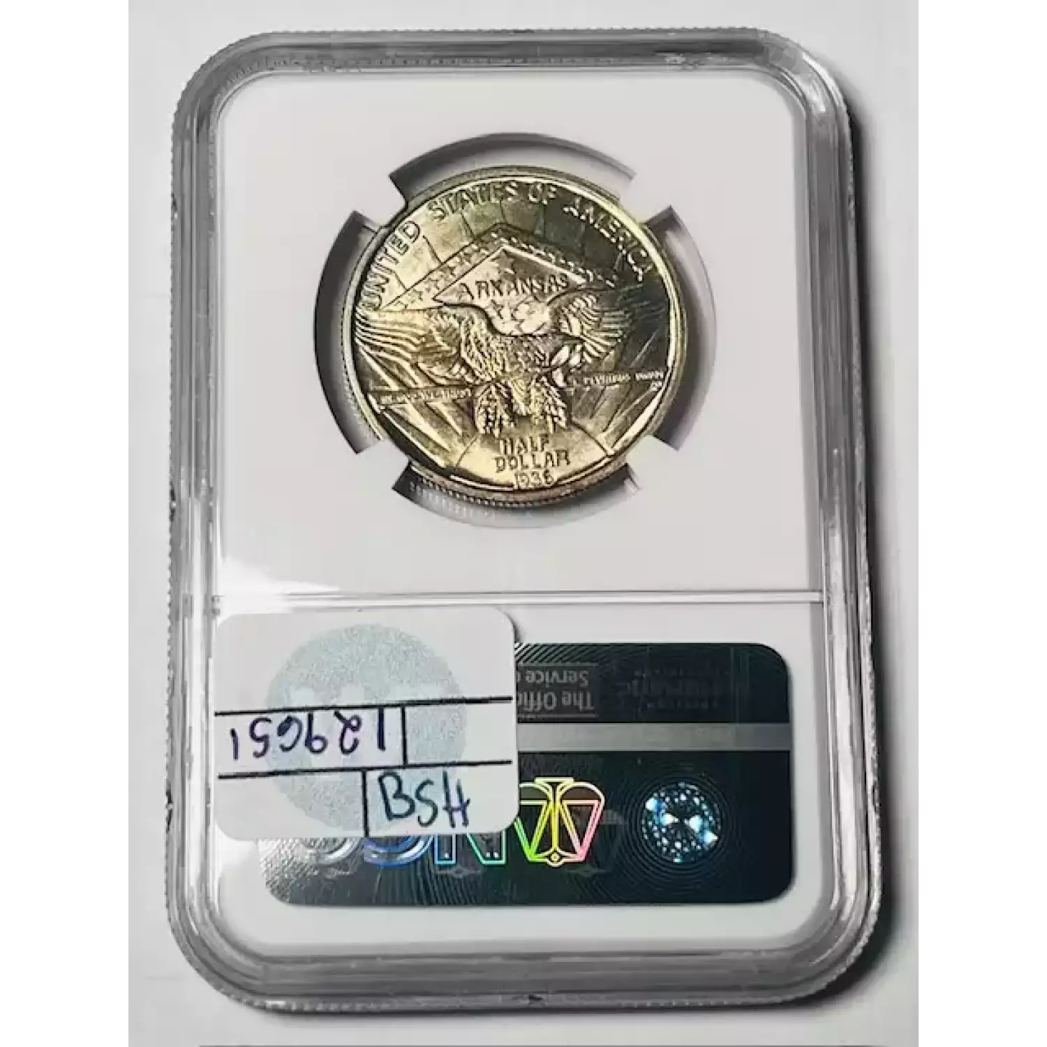 1936 Classic Commemorative Arkansas Centennial NGC MS-64 ARKANSAS - Bob ...