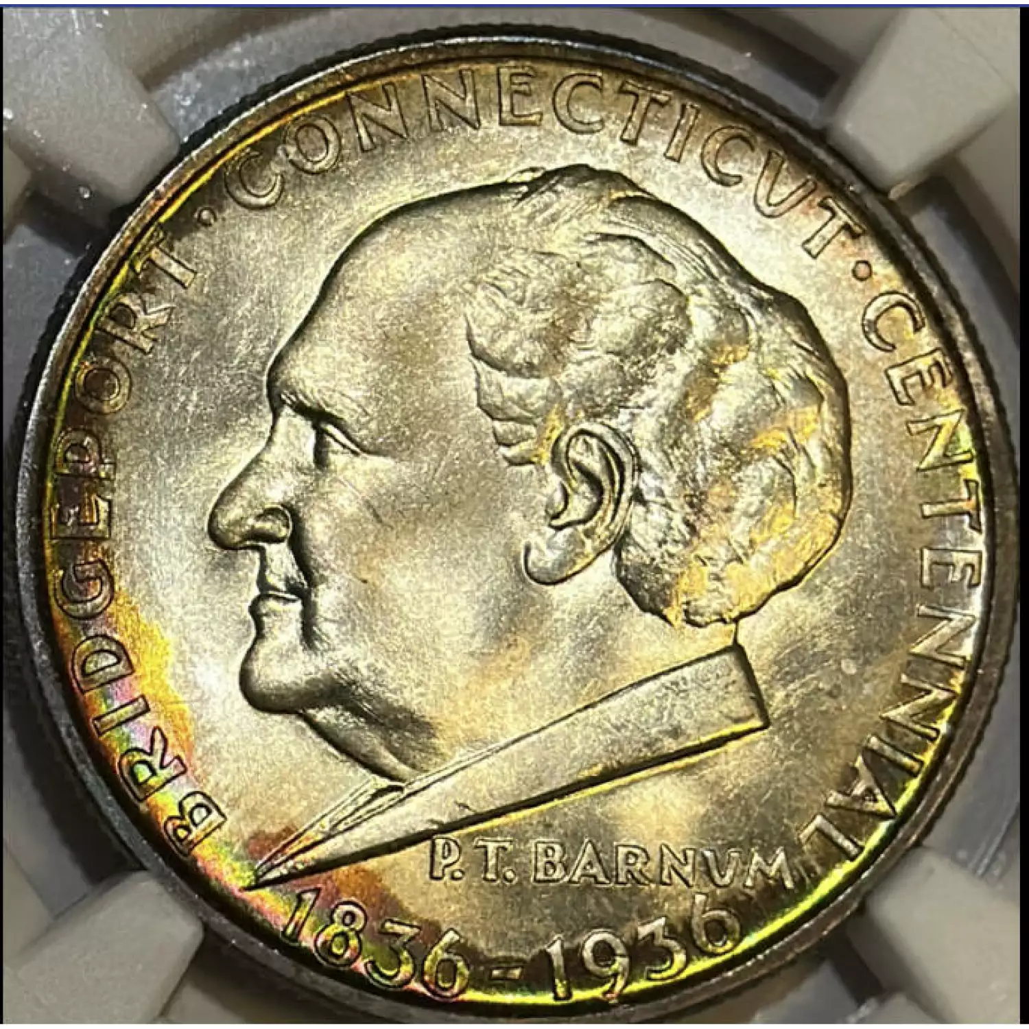 1936 Classic Commemorative Bridgeport, Connecticut, Centennial NGC MS ...