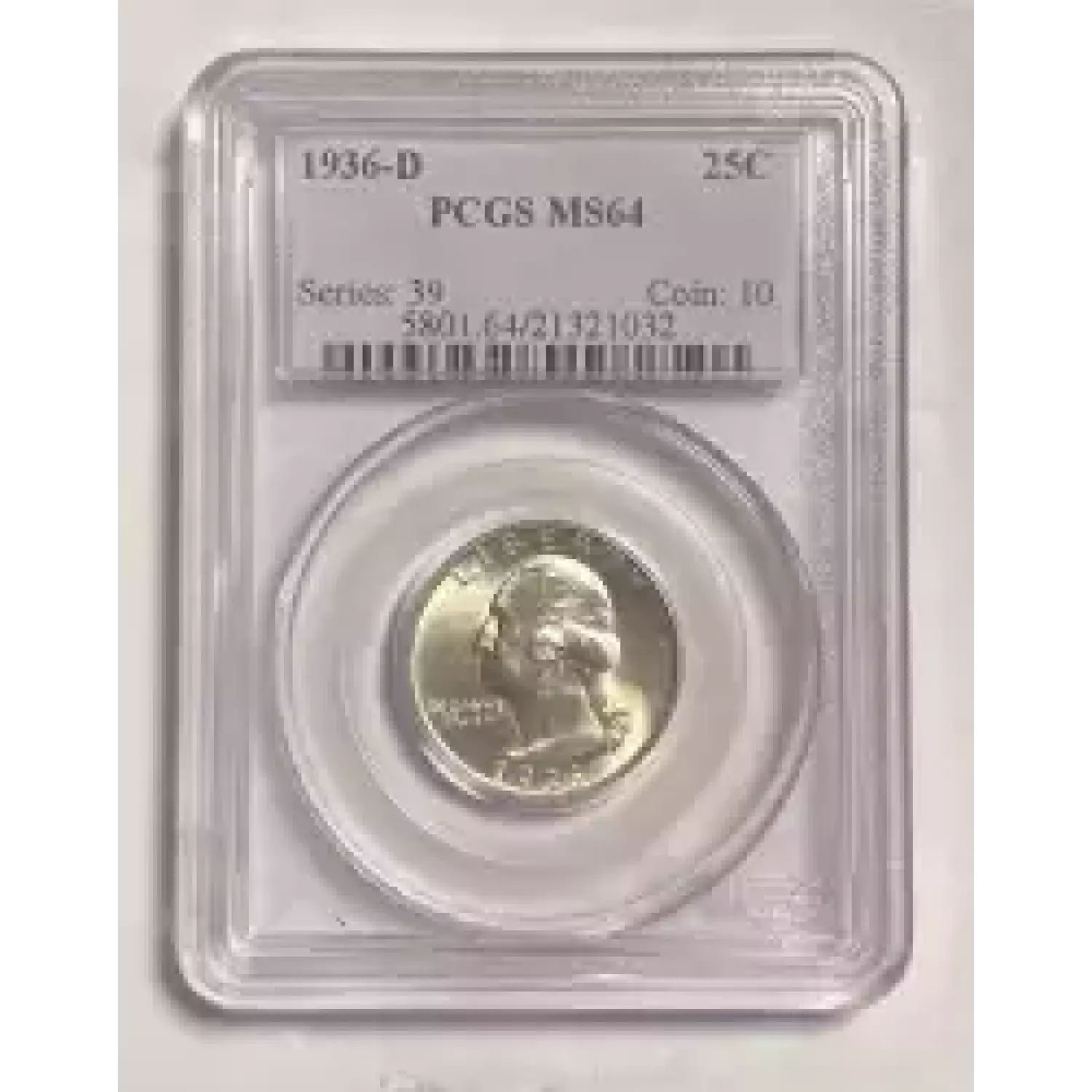 1936-D Washington Quarter PCGS MS-64 - Bob Paul Rare Coins