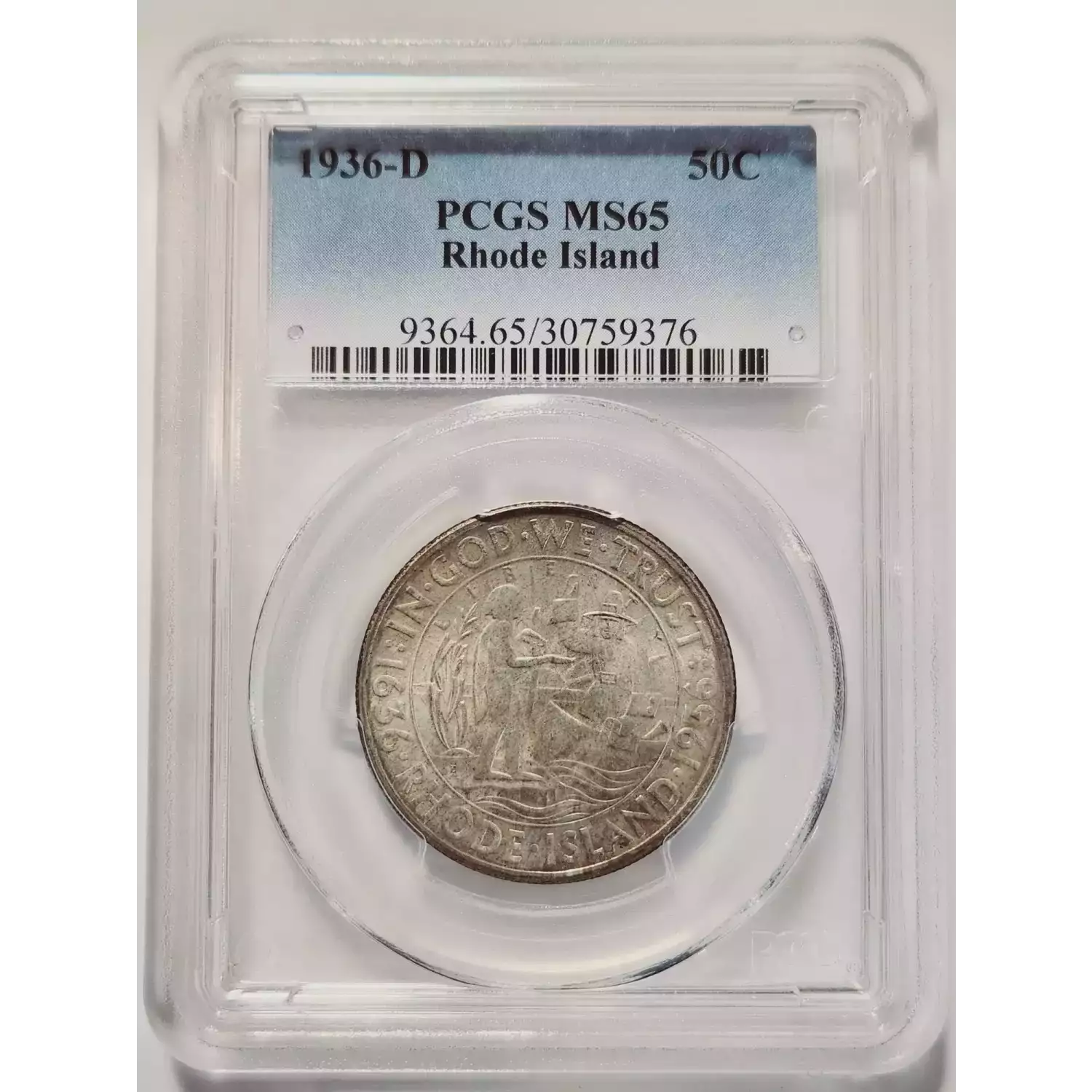1936-D Rhode Island Commemorative PCGS MS-65 Rhode Island - Bob Paul ...