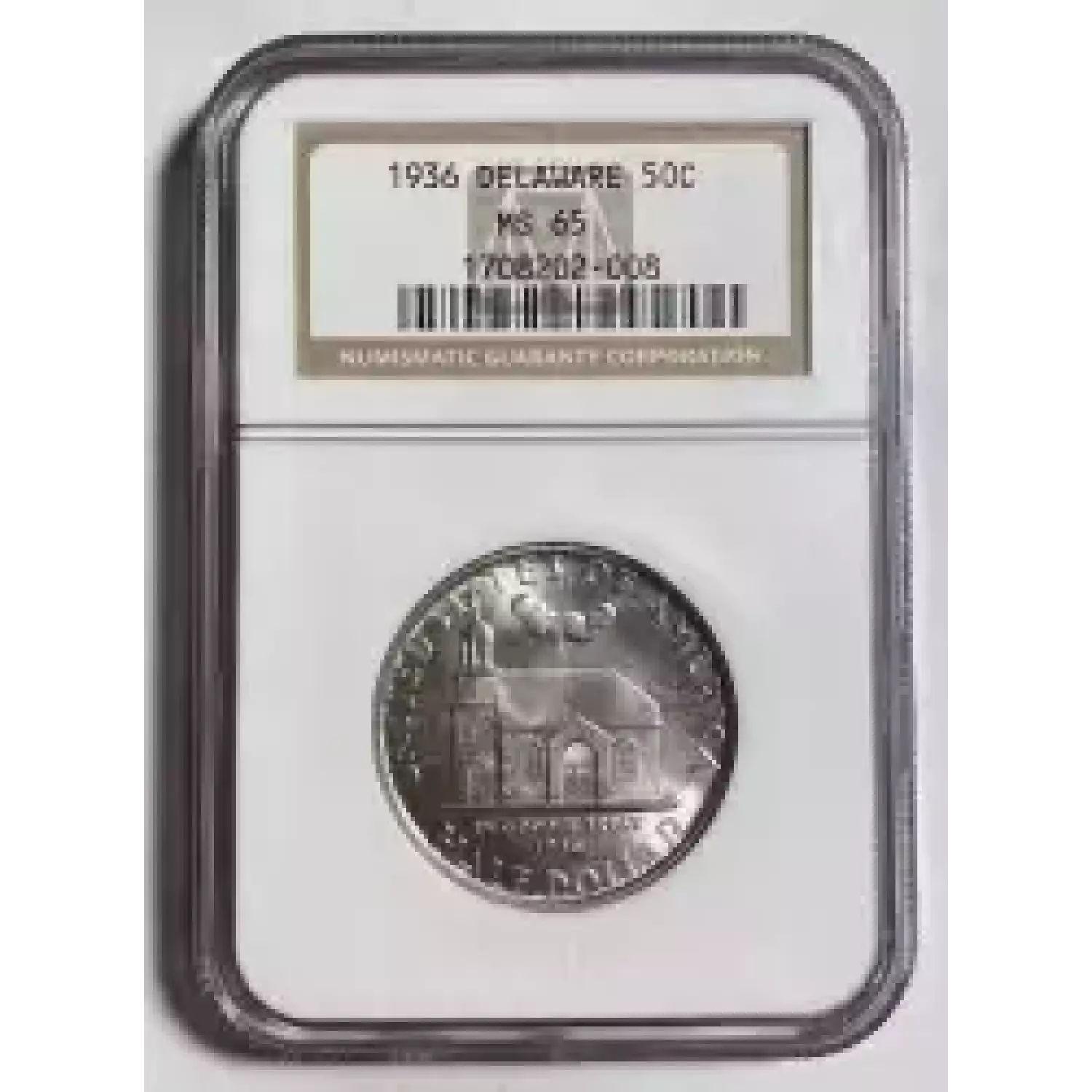 1936 Classic Commemorative Delaware Tercentenary NGC MS-65 DELAWARE ...