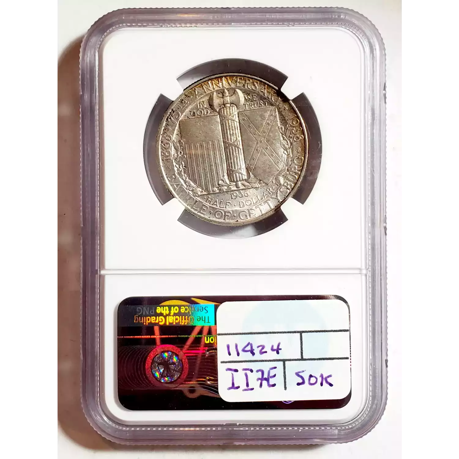 1936 NGC MS-65 GETTYSBURG Classic Commemorative Grant Memorial - Bob ...