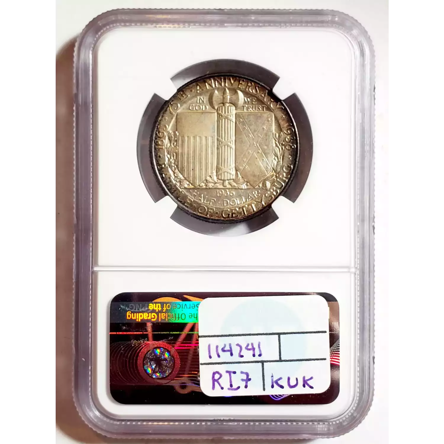 1936 Classic Commemorative Grant Memorial NGC MS-64 GETTYSBURG - Bob ...