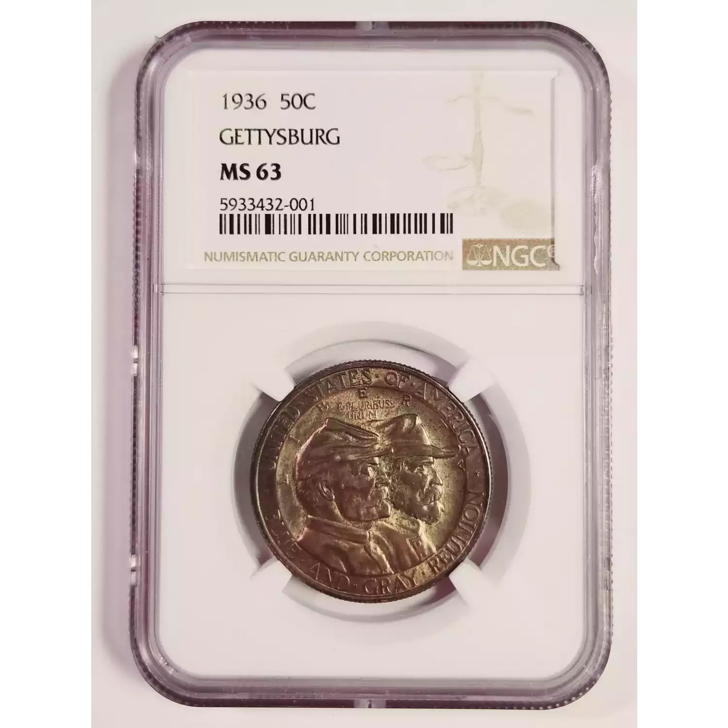 1936 Classic Commemorative Grant Memorial NGC MS-63 - Dark w/ Luster ...