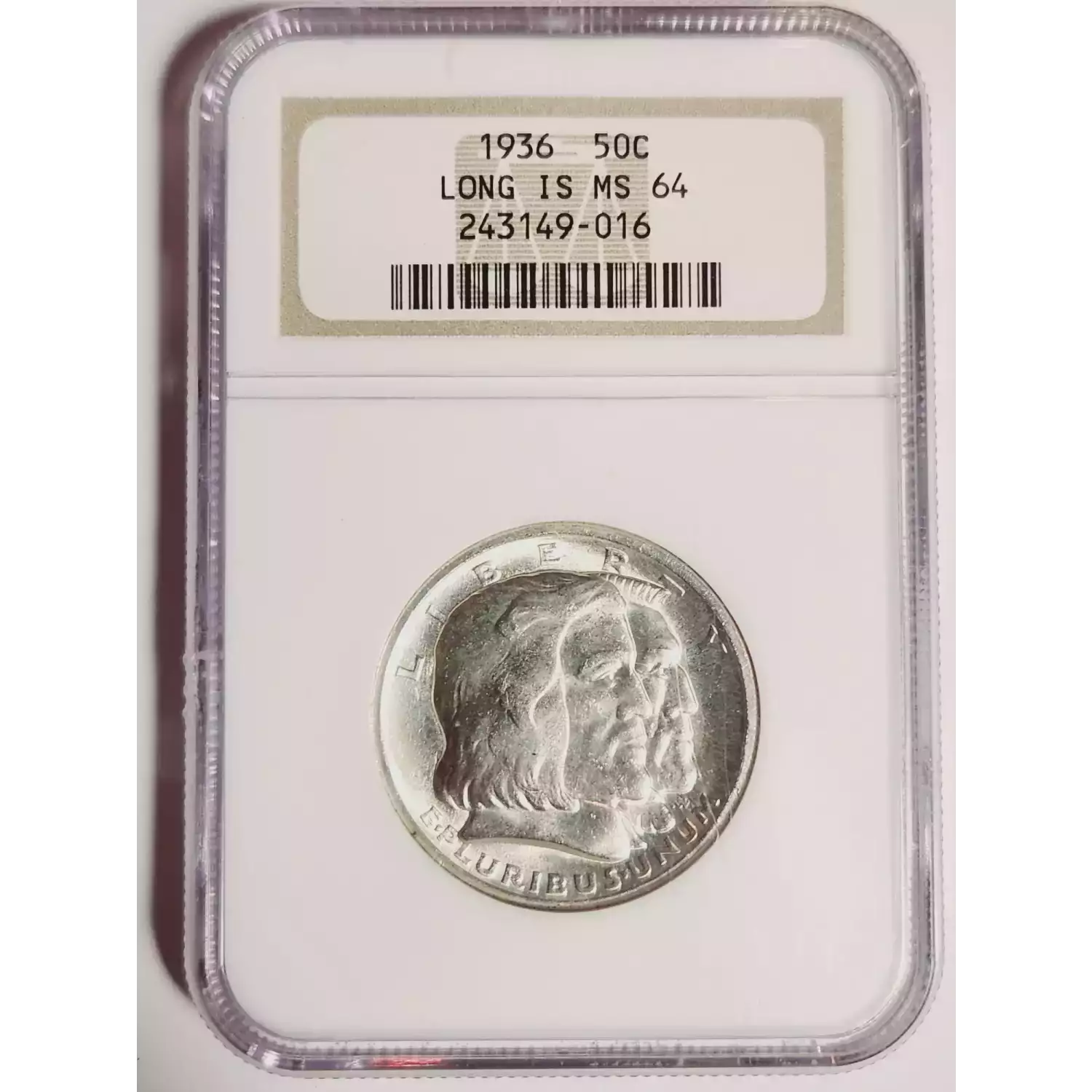 1936 Commemorative Long Island NGC MS-64 LONG ISLAND - Bob Paul Rare Coins
