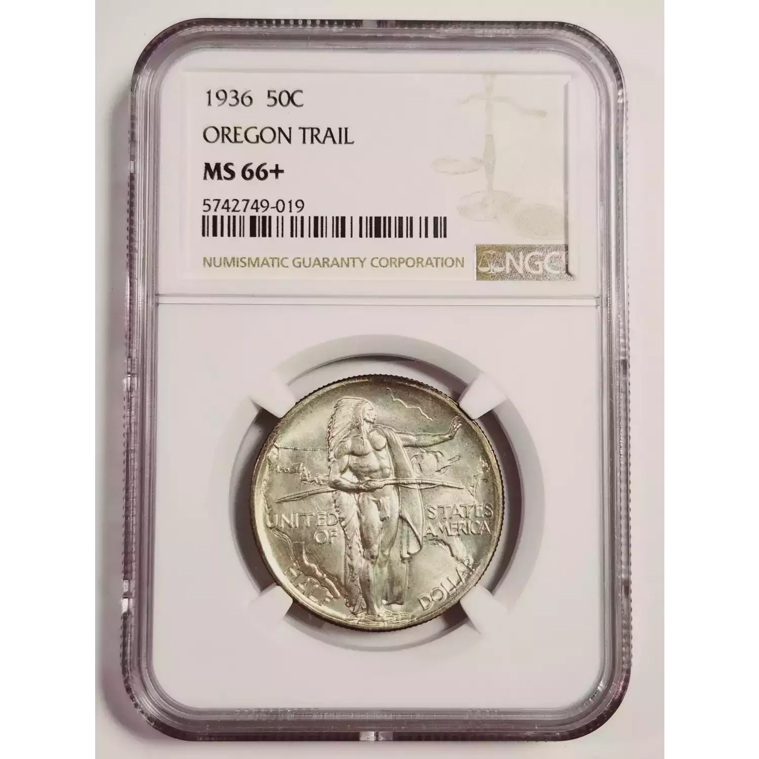 1936 NGC MS-66+ OREGON TRAIL Classic Commemorative Oregon Trail ...