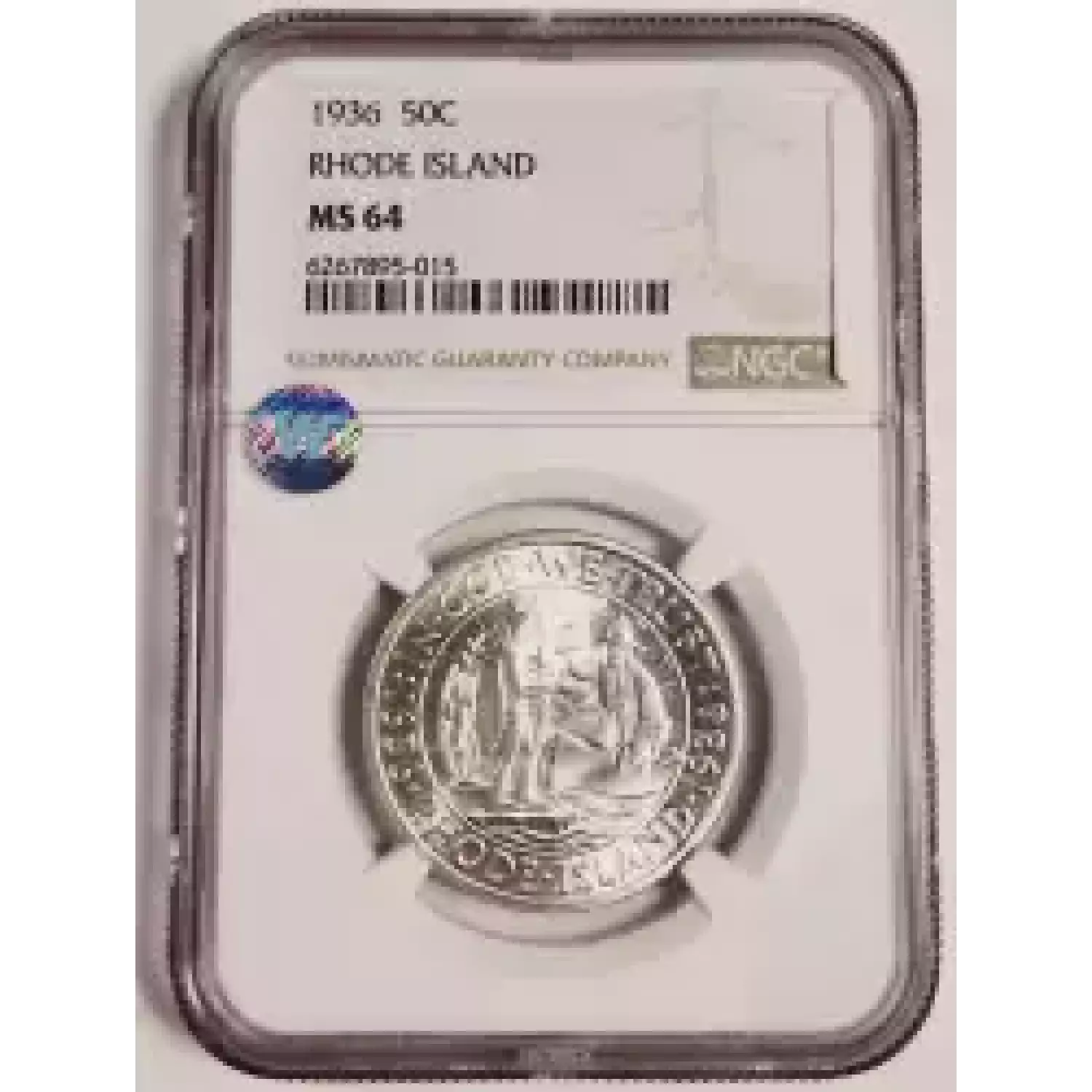 1936 Rhode Island Commemorative NGC MS-64 RHODE ISLAND Sight White ...