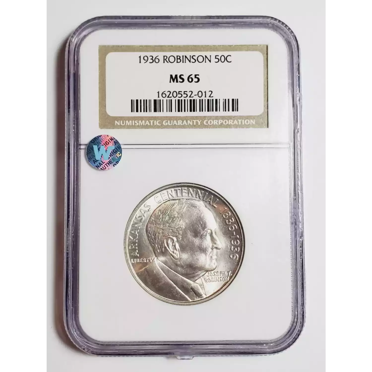 1936 NGC MS-65 ROBINSON Classic Commemorative Arkansas Centennial Sight ...