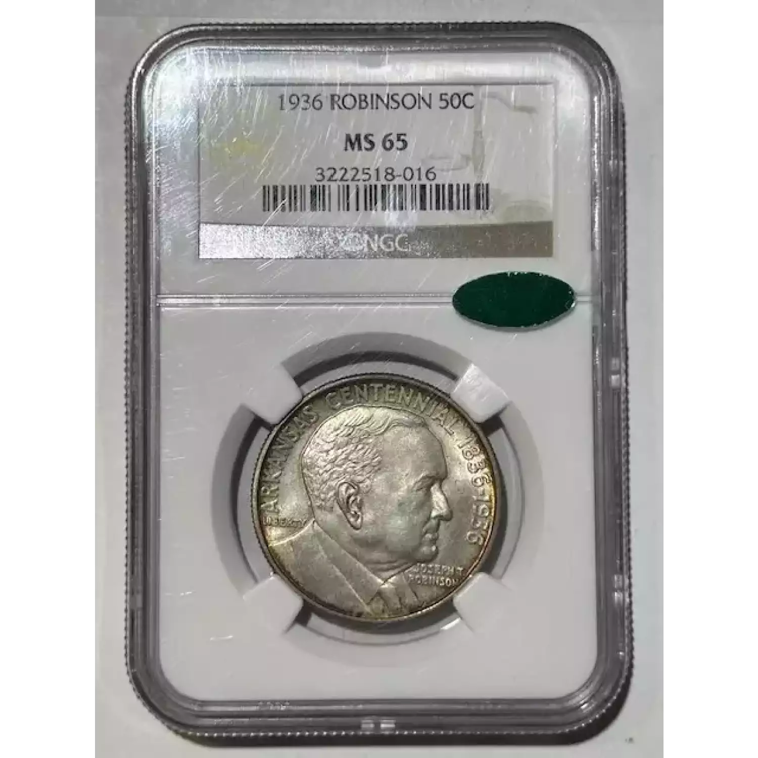 1936 Classic Commemorative Arkansas Centennial NGC MS-65 ROBINSON- PQ ...