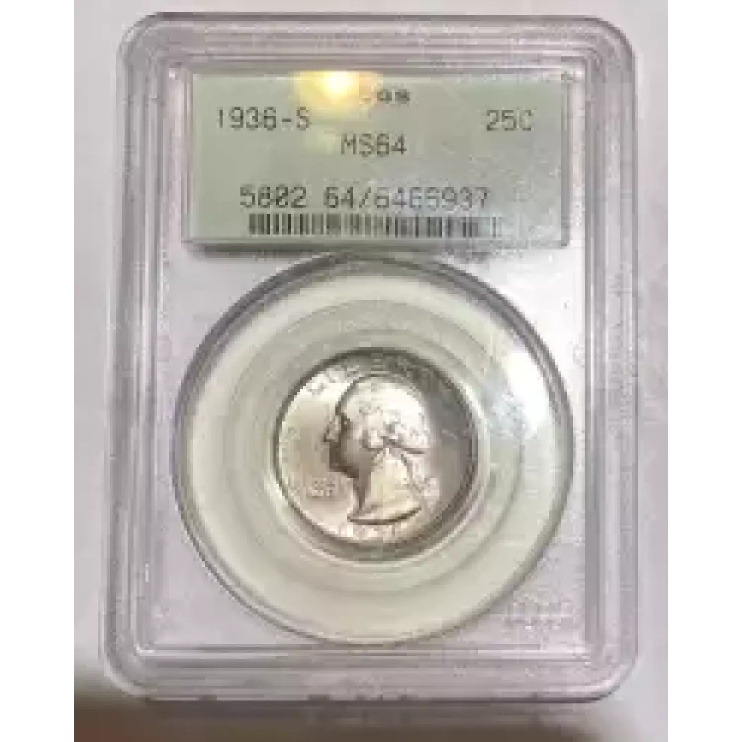 1936-S Washington Quarter PCGS MS-64 - Bob Paul Rare Coins